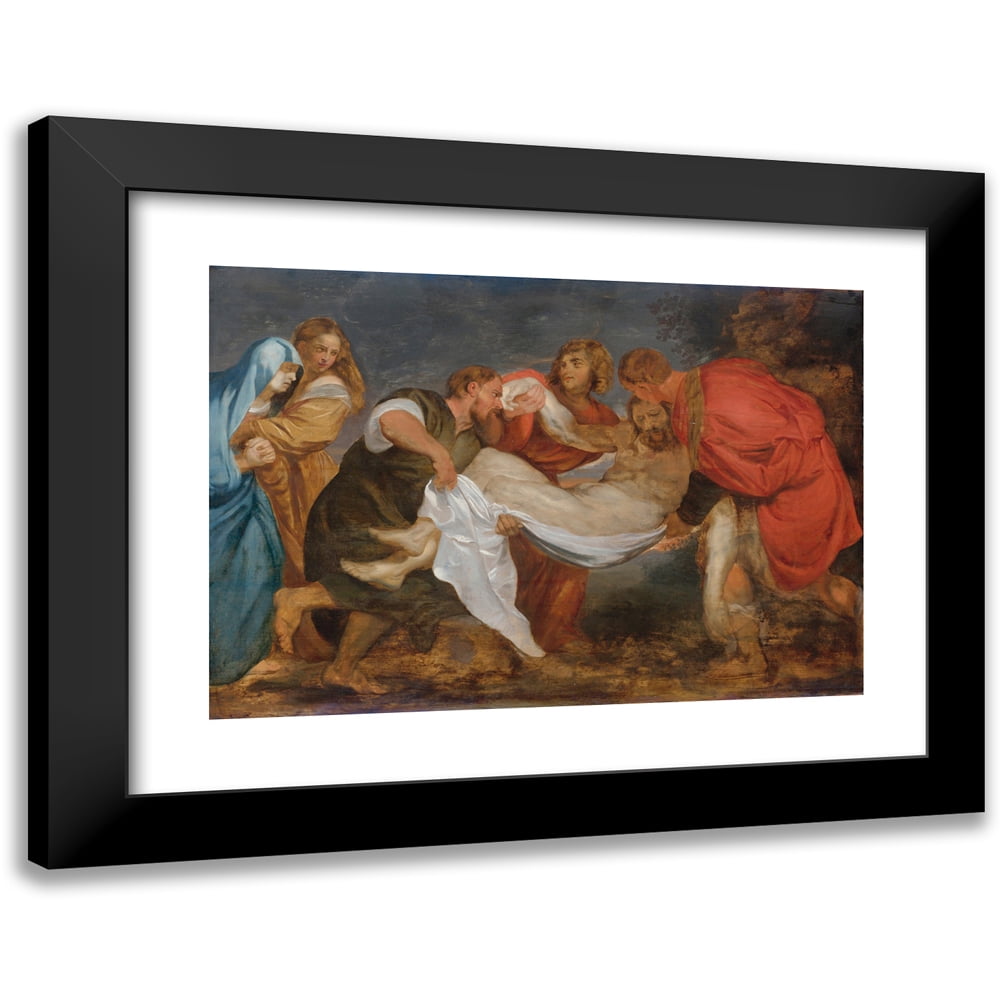 Workshop of Peter Paul Rubens 24x18 Black Modern Framed Museum Art ...