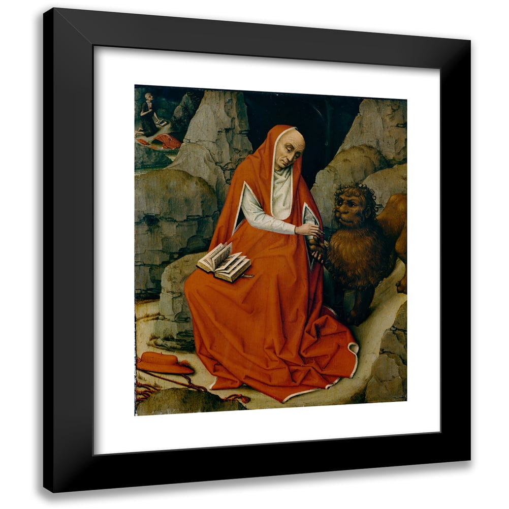 Workshop of Rogier van der Weyden 12x14 Black Modern Framed Museum Art Print Titled - Saint ...