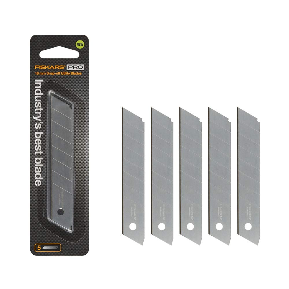 Worksite Tool Replacement Utility Blades, 18mm Snap-Off Utility Blades ...