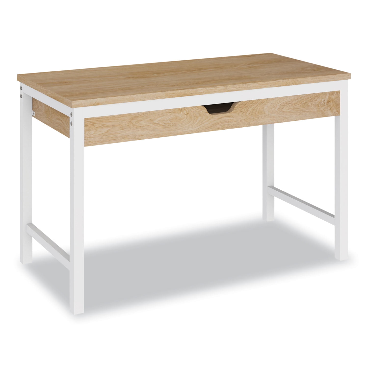 Alera Workspace Simple Office White Writing Desk, Home Workstation, 47. ...