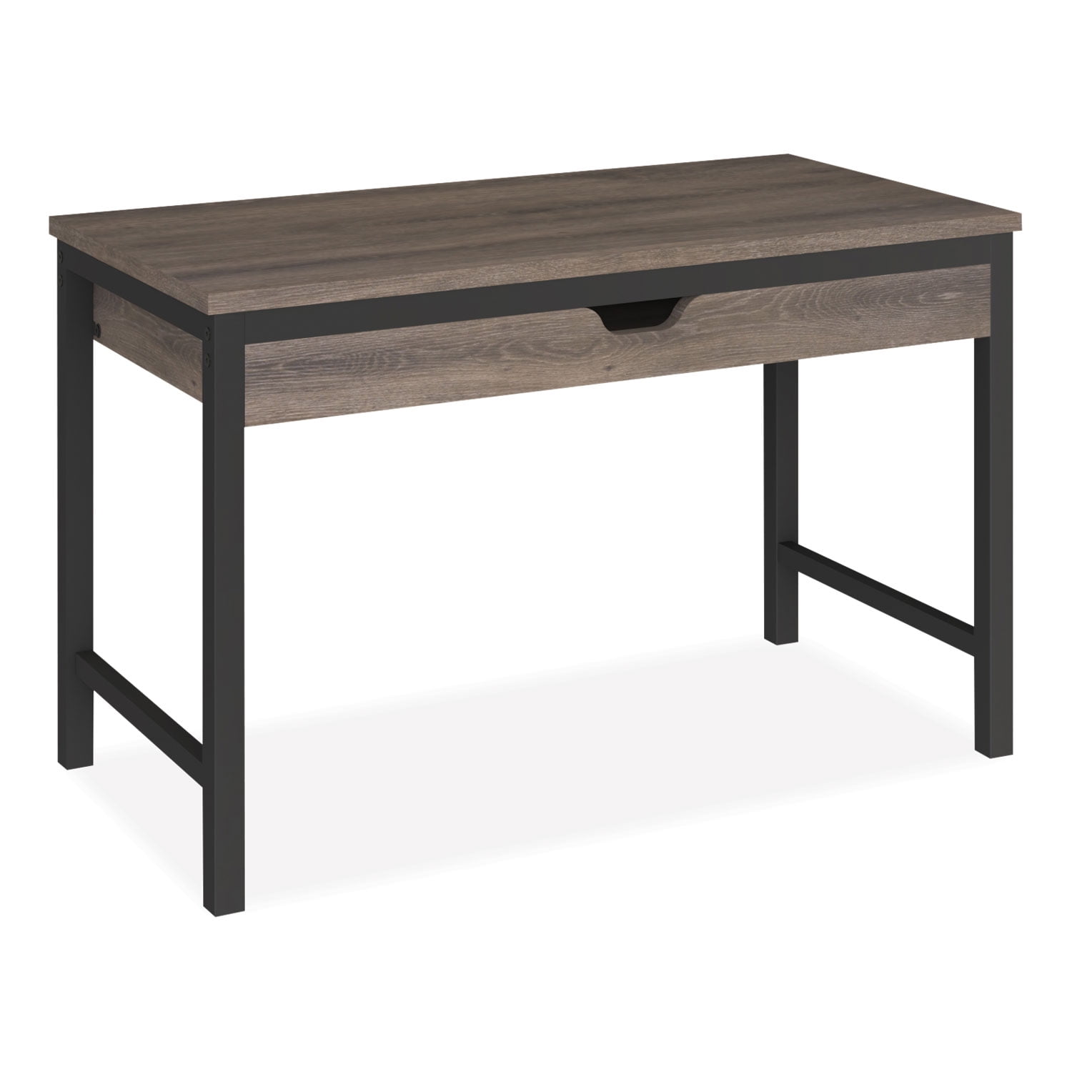 Workspace by Alera Modern Writing Desk, 47.24" x 23.62" x 29.92", Gray ...
