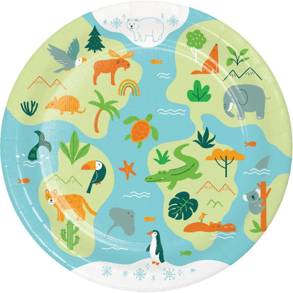 World Adventure Wildlife Animal Dinner Plates, 24 ct - Walmart.com