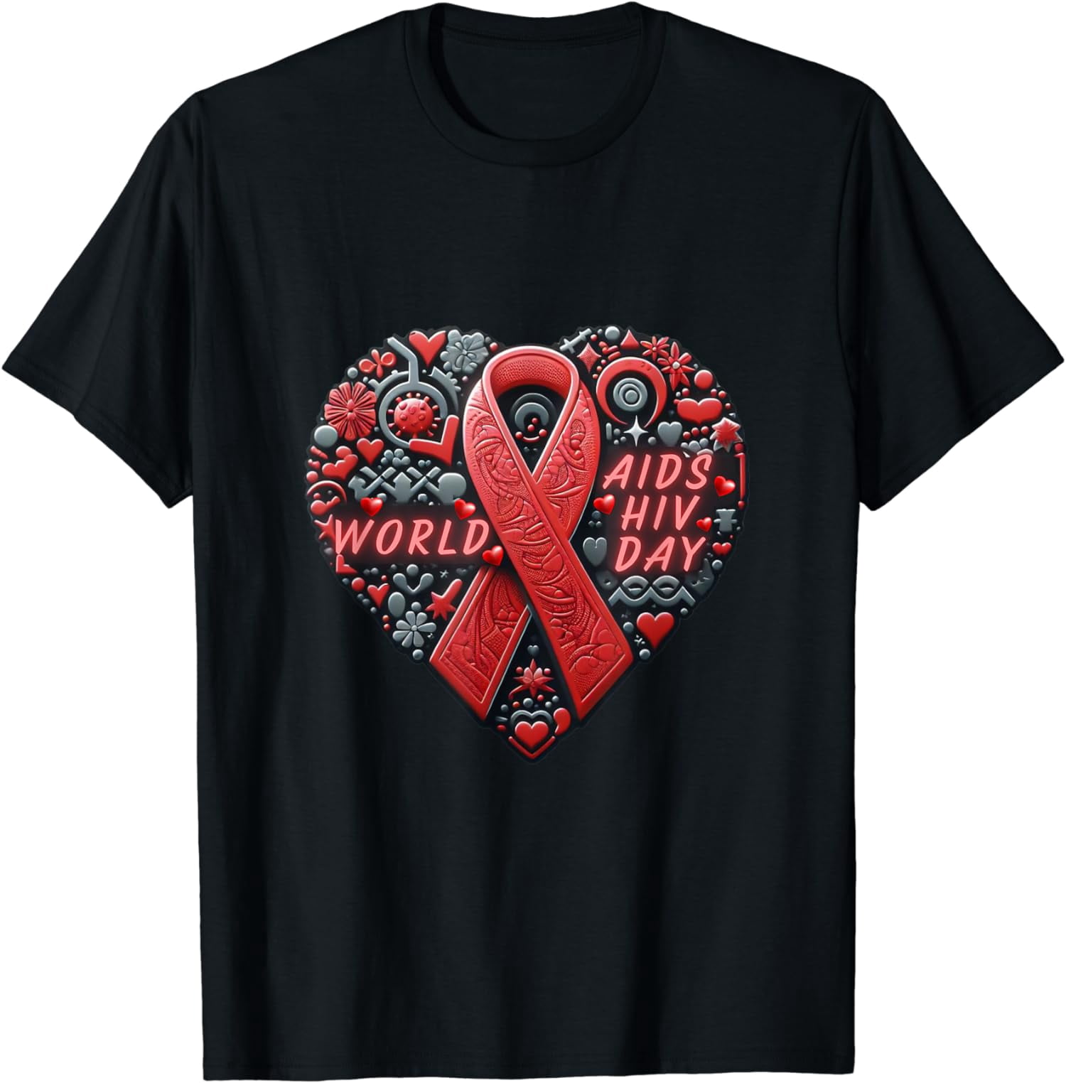 World Aids and HIV Vaccine Day Awareness Hope Immunity Cure T-Shirt ...