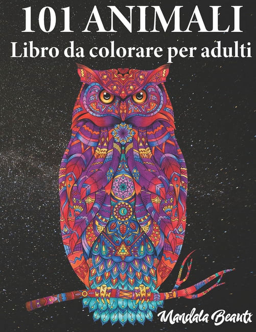 World of Animals: 101 animali da colorare per adulti: Motivi di animali ...
