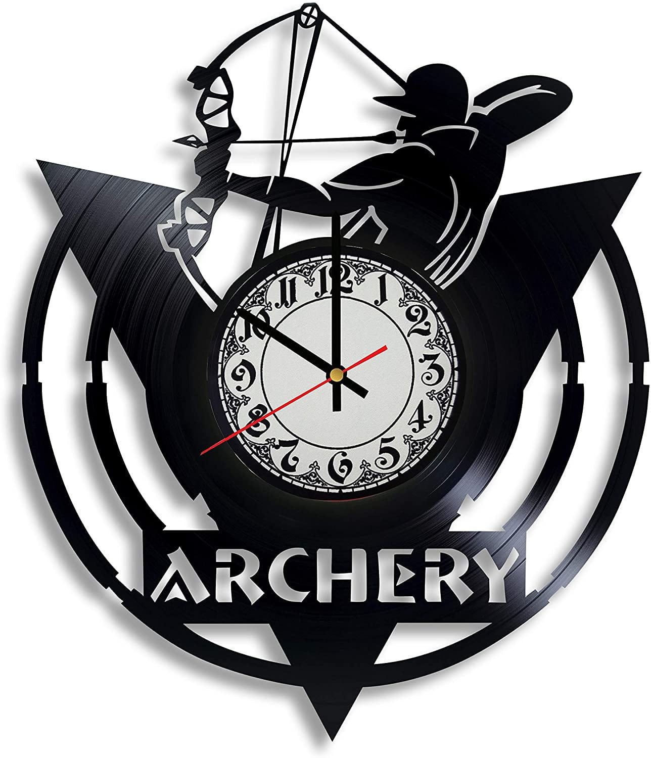 World Archery Logo Vinyl Record Wall Clock, Archery The Sport Gift for ...