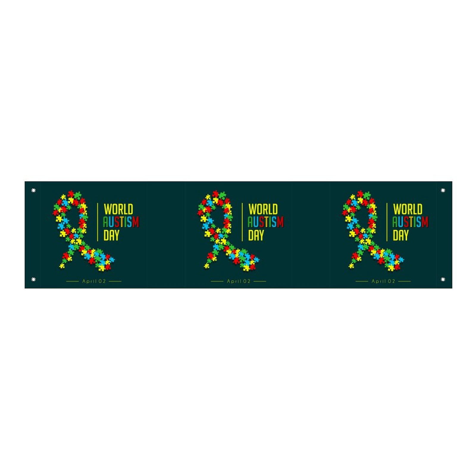 World Autism Awareness Day Banners Flag Hanging Backdrop Sign Wall ...