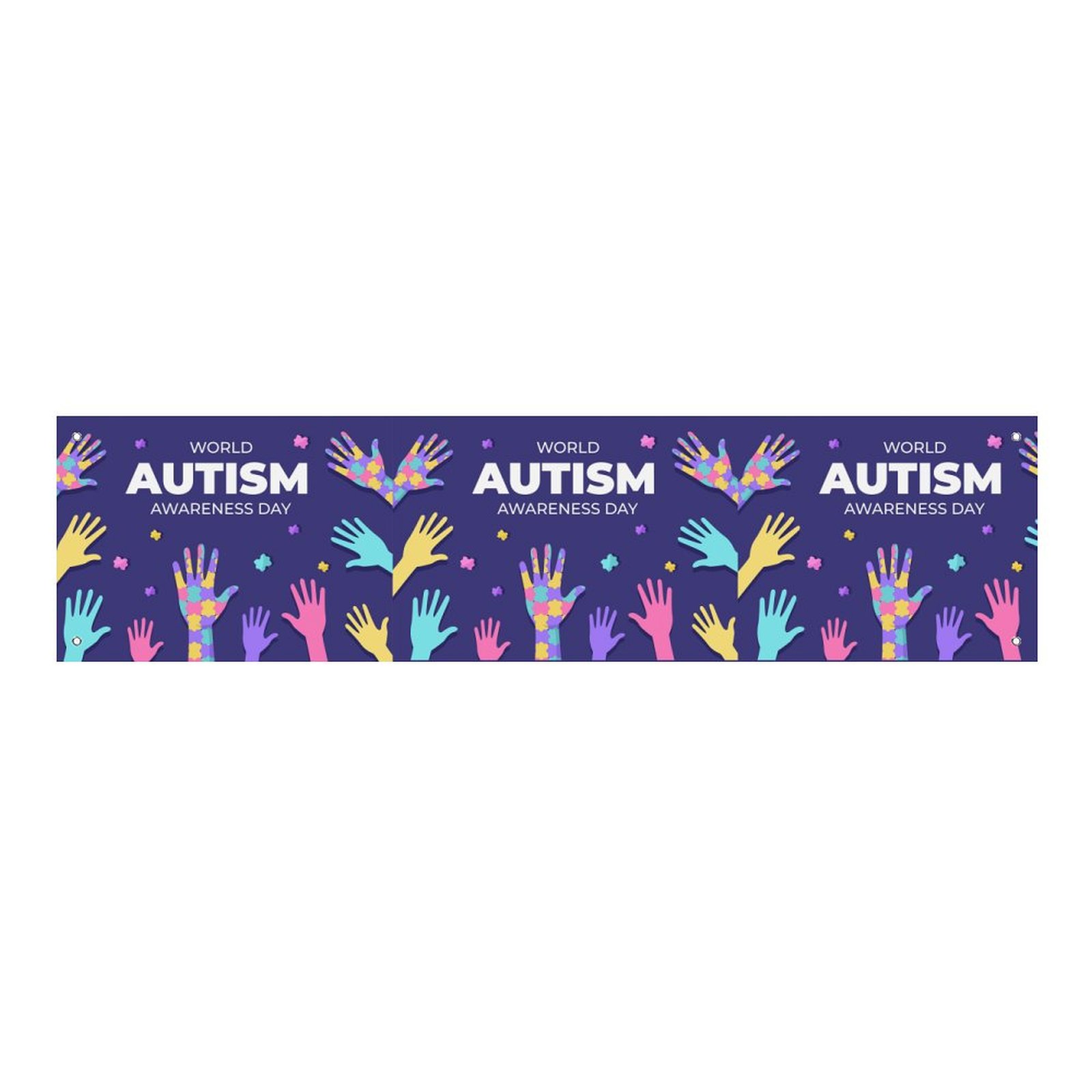 World Autism Awareness Day Banners Flag Hanging Backdrop Sign Wall ...