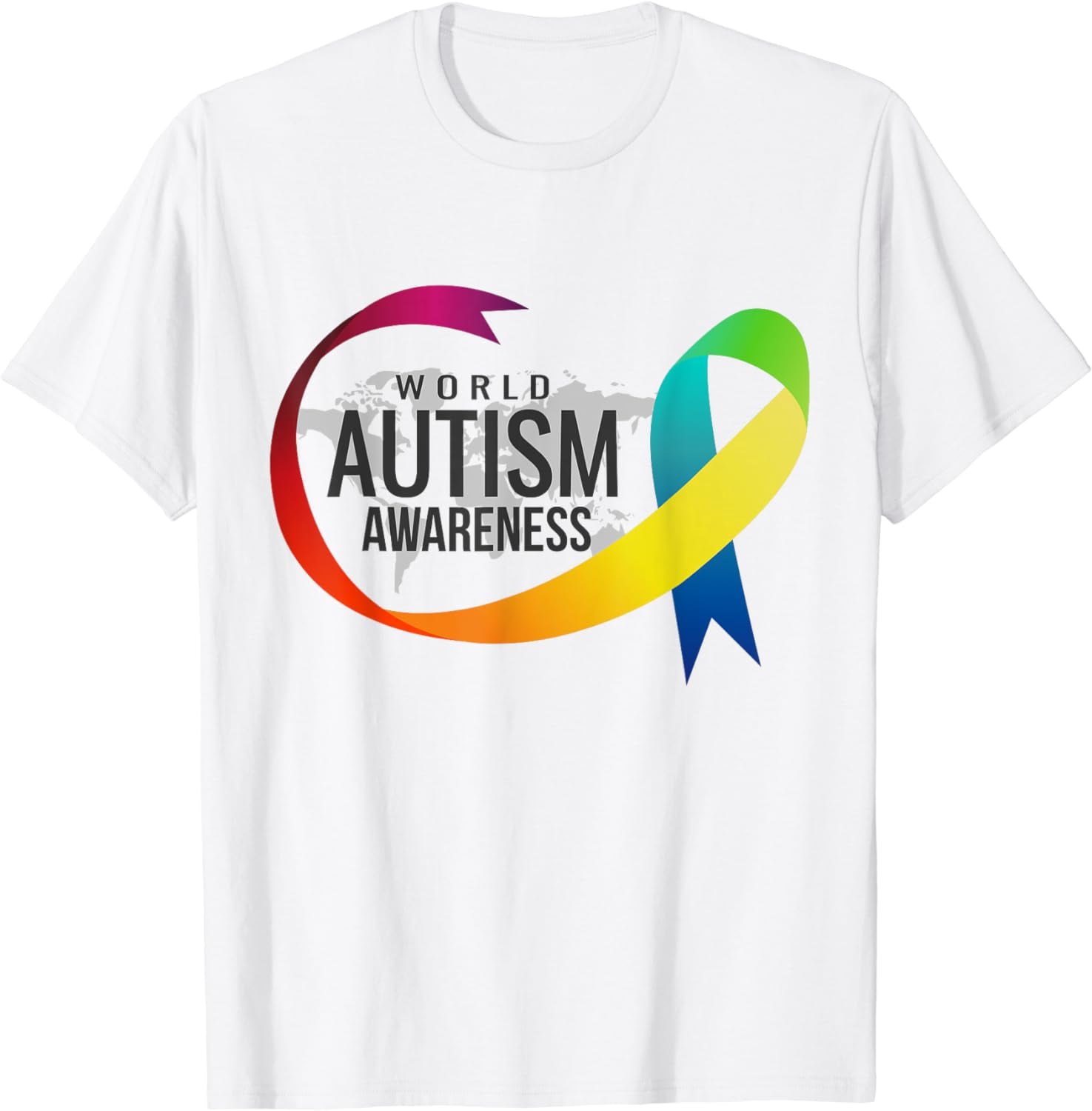 World Autism Awareness Rainbow Ribbon Choose Kindness April T-Shirt ...