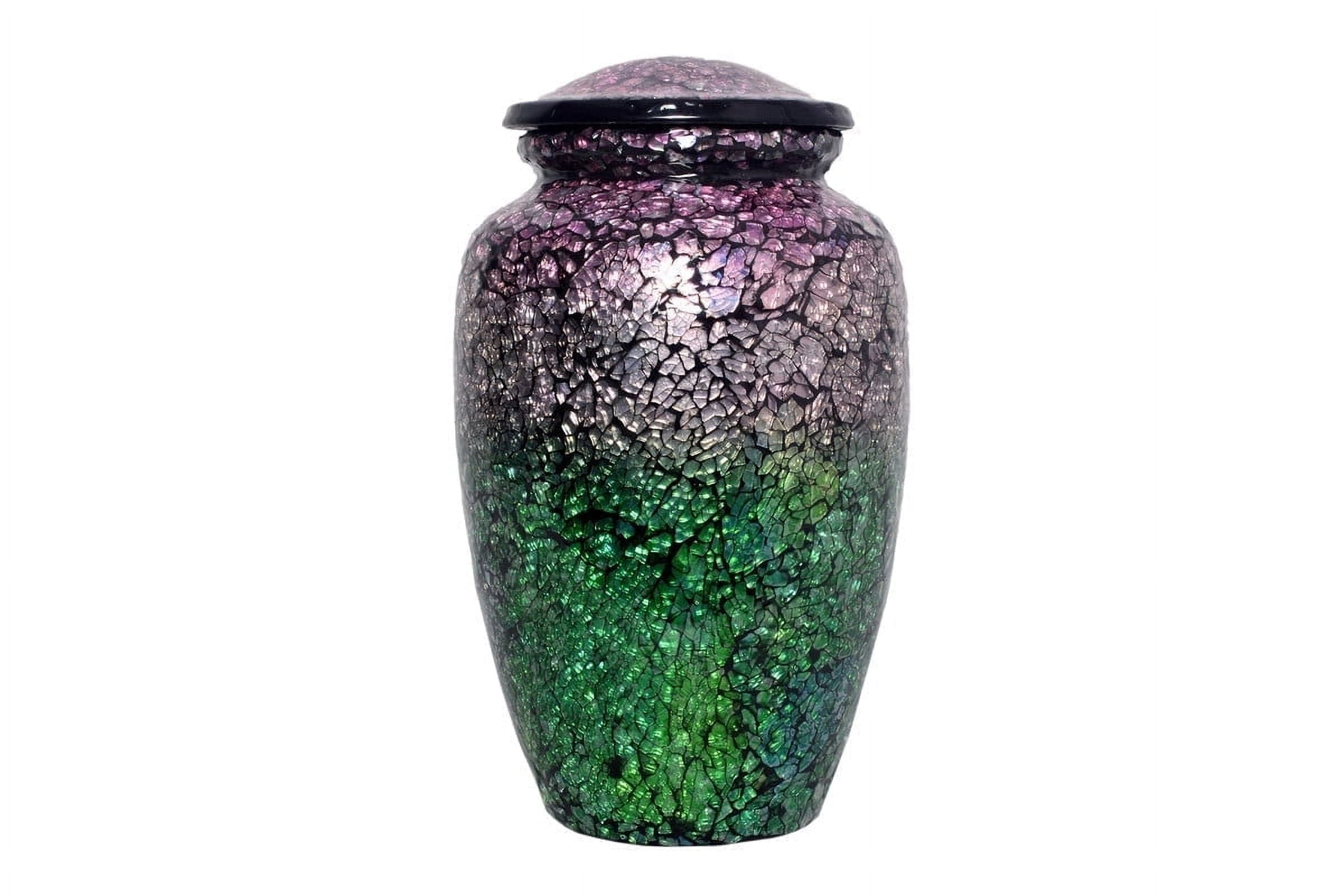 World Bazaar Glass Mosaic Cremation Urns for Adults, Large Funeral Urns ...