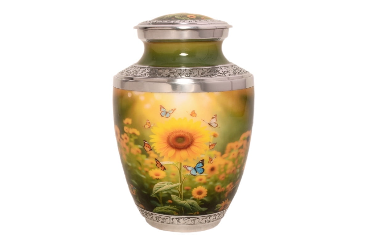 World Bazaar Sunflower Butterfly Urns for Adult Ashes Male, Female ...