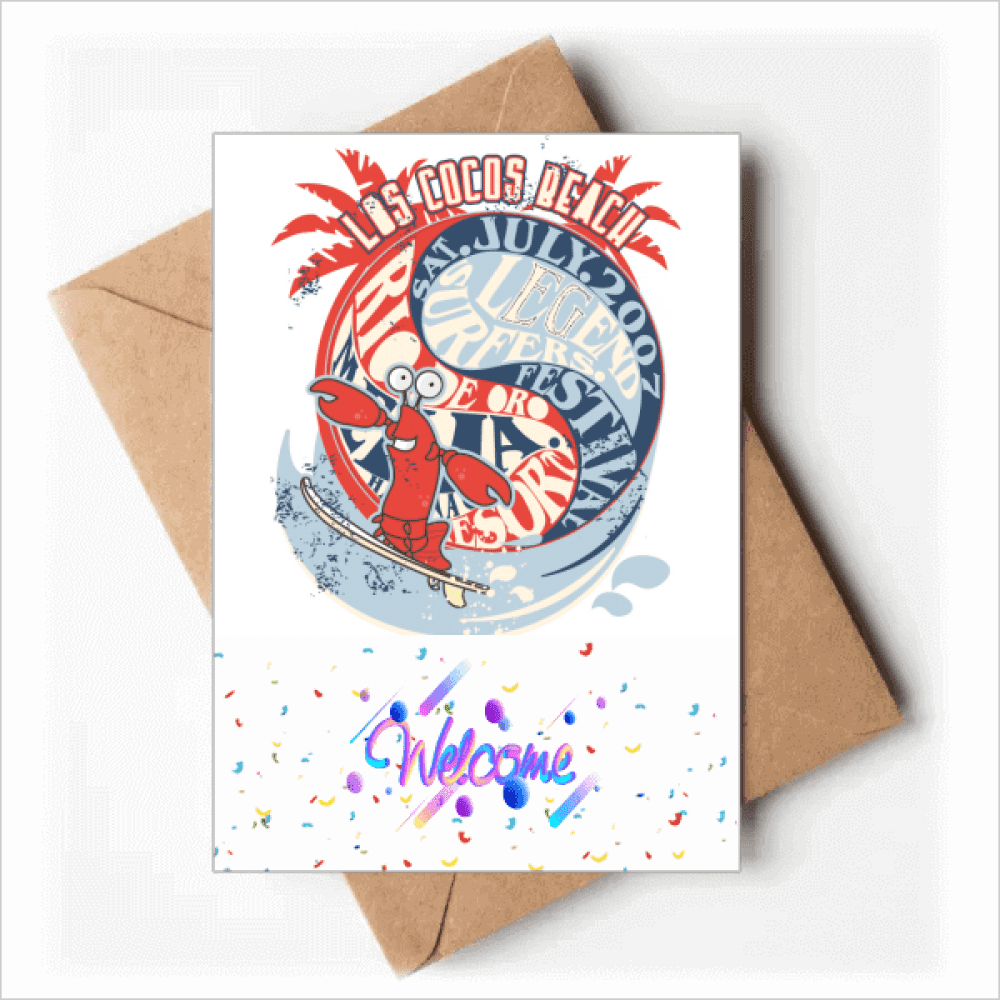 World Beach Lobster Marine Organism Welcome Back Greeting Cards ...