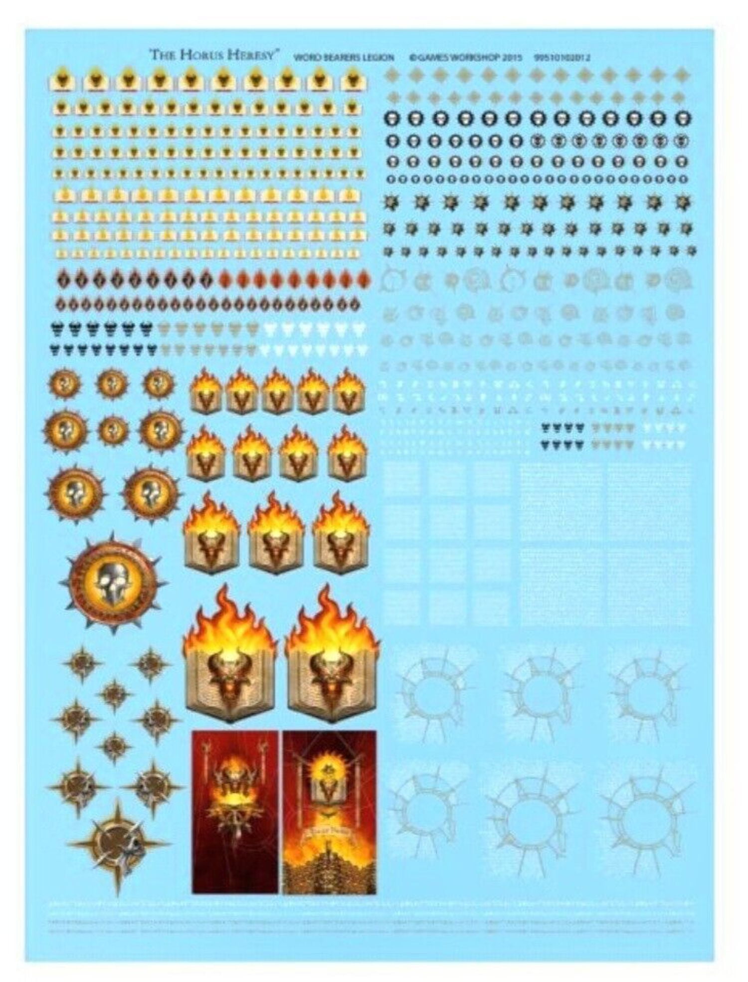 World Bearers Legion Decals Transfer Sheet Warhammer OOP - Walmart.com