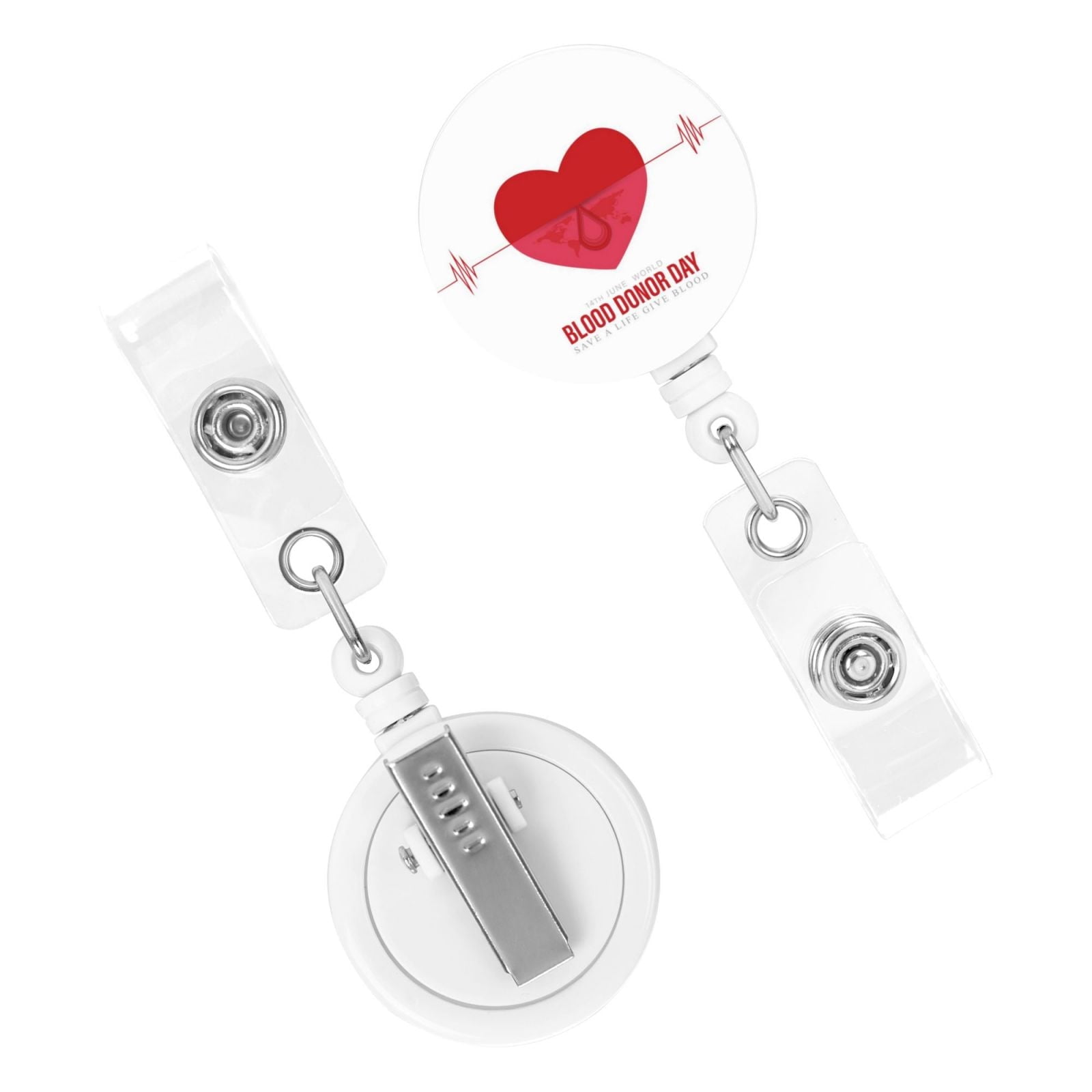 World Blood Donor Day Badge Reel Retractable Badge Clip Id Card Name ...