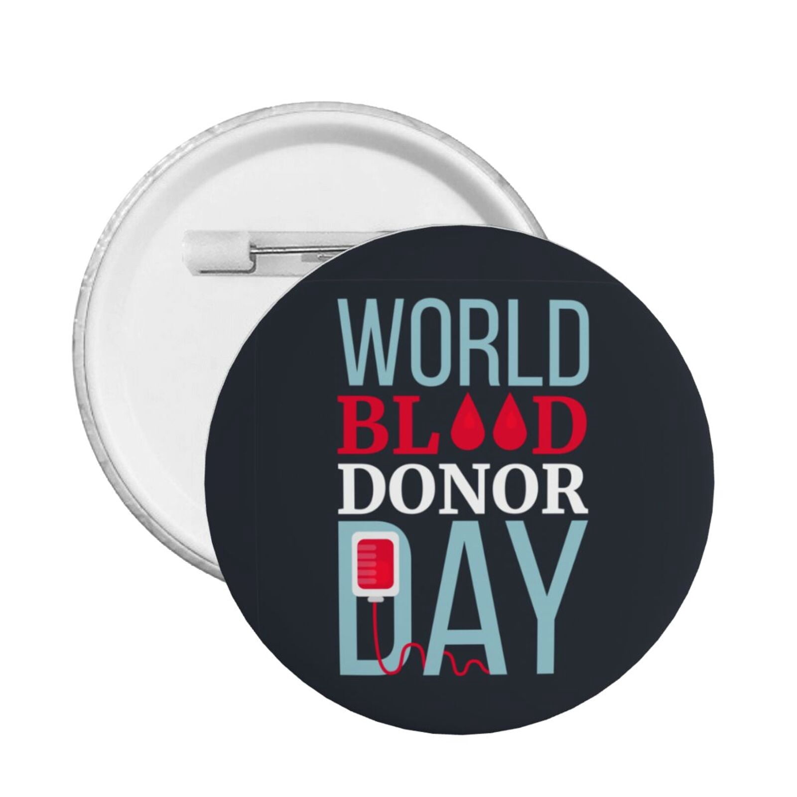World Blood Donor Day Circular Button Fashion Badge Decoration Backpack ...