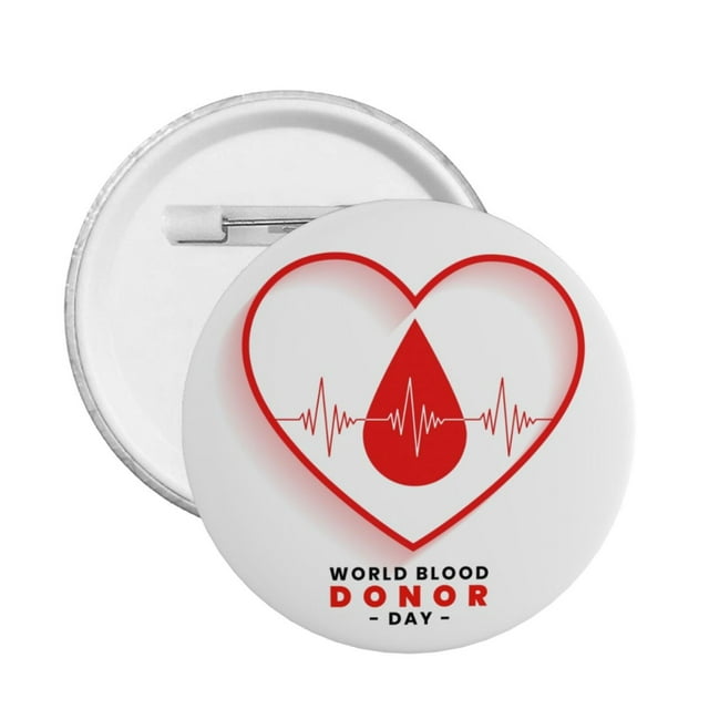 World Blood Donor Day Circular Button Fashion Badge Decoration Backpack ...