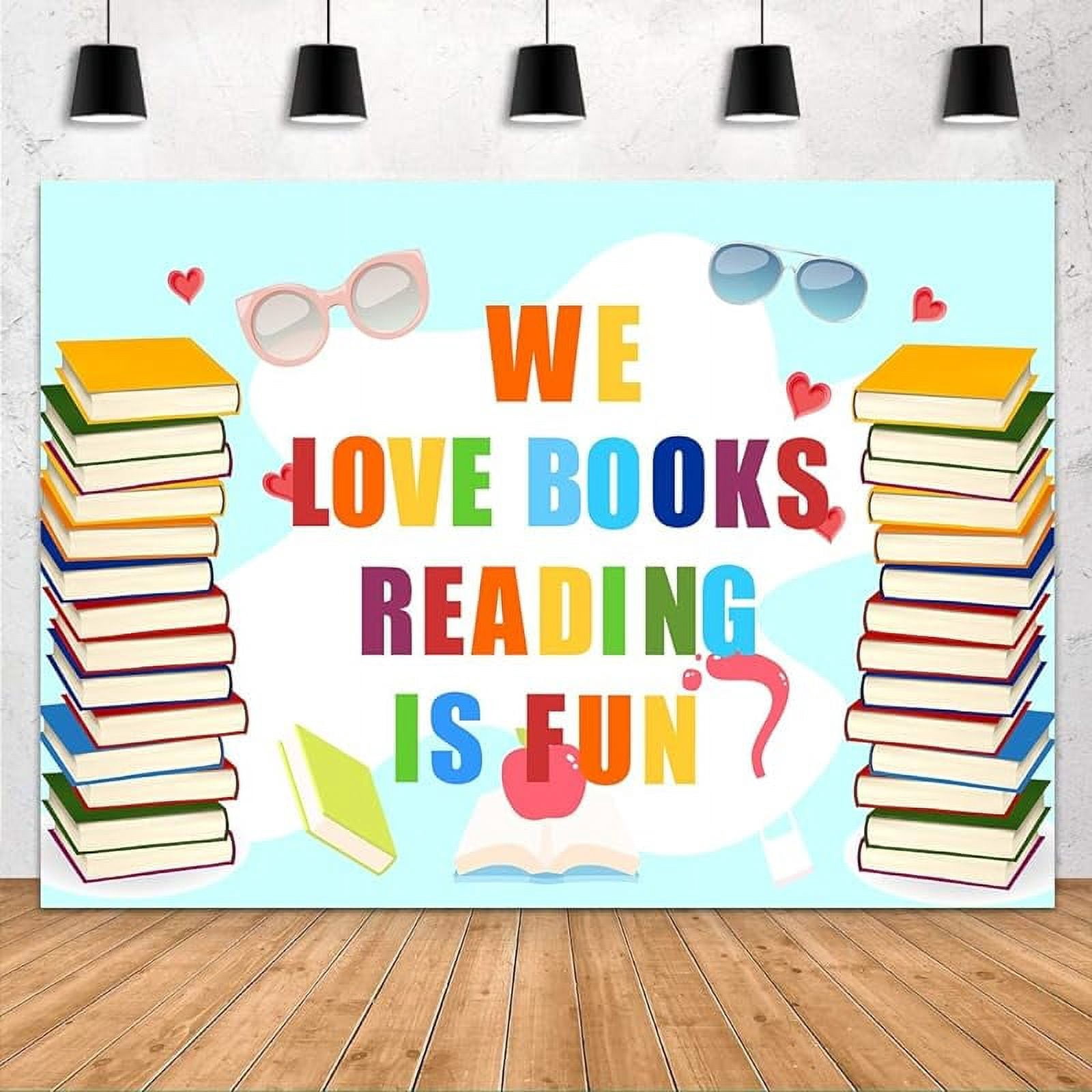 World Book Day Reading Background Pencil Chemicals Photo Booth School ...