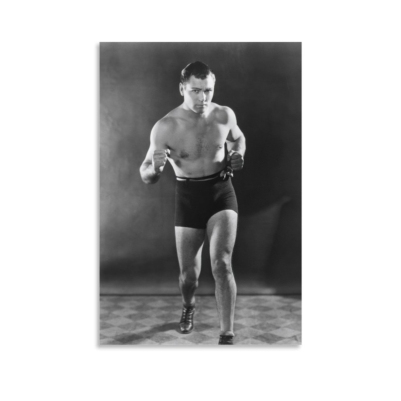 World Boxing Champions Jack Dempsey Retro Poster Canvas Poster Wall Art ...