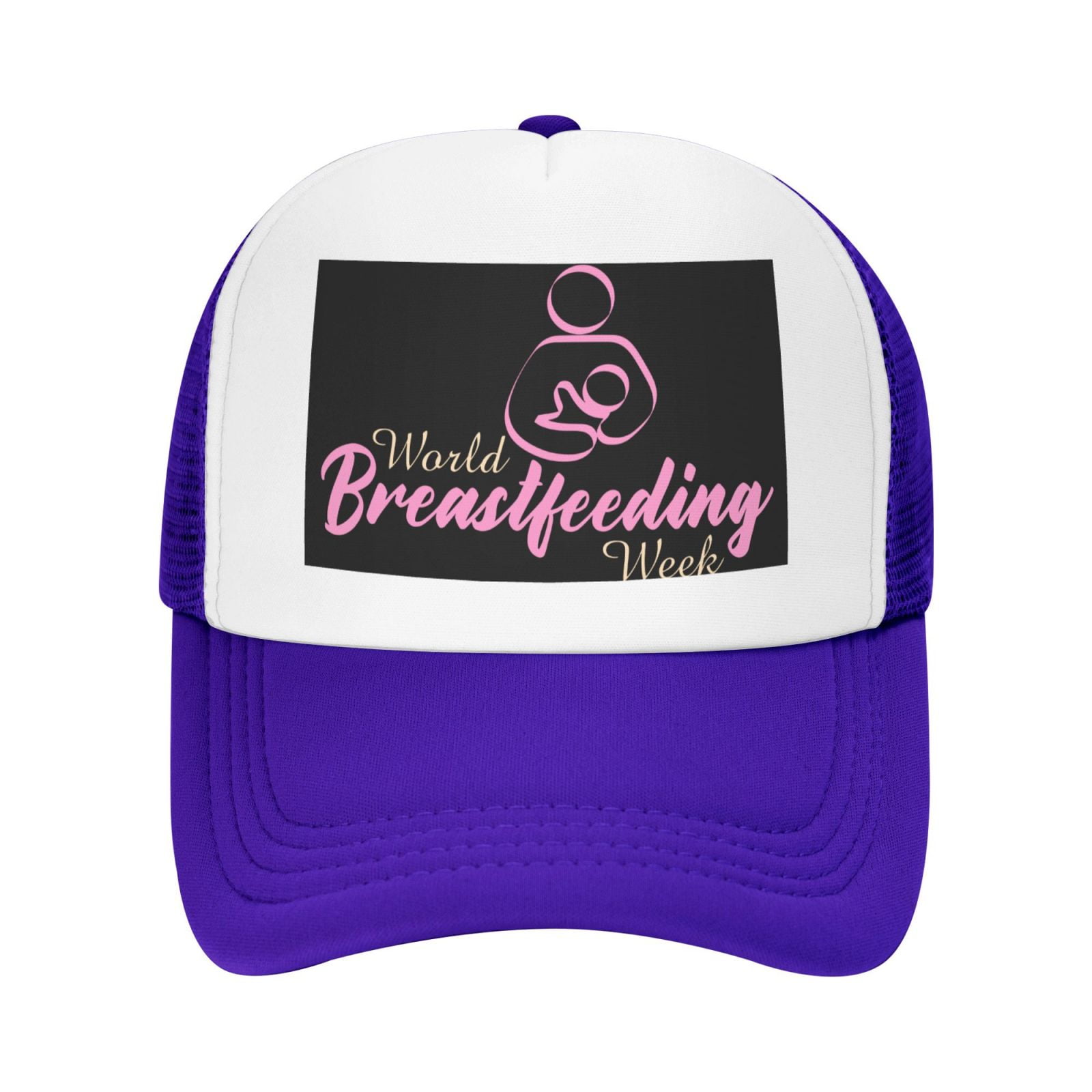 World Breastfeeding Week Breast Milk Awareness Hats for Men Women Mesh ...
