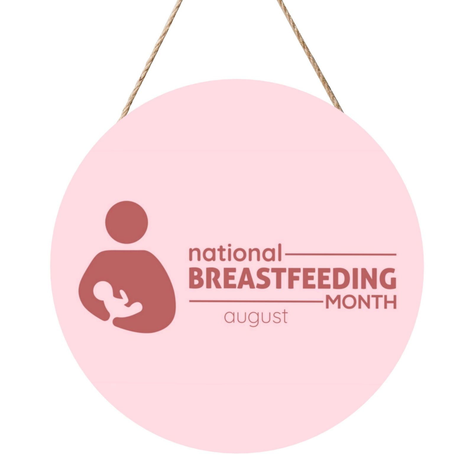 World Breastfeeding Week Wooden Hanging Sign Ornament Welcome Sign For ...