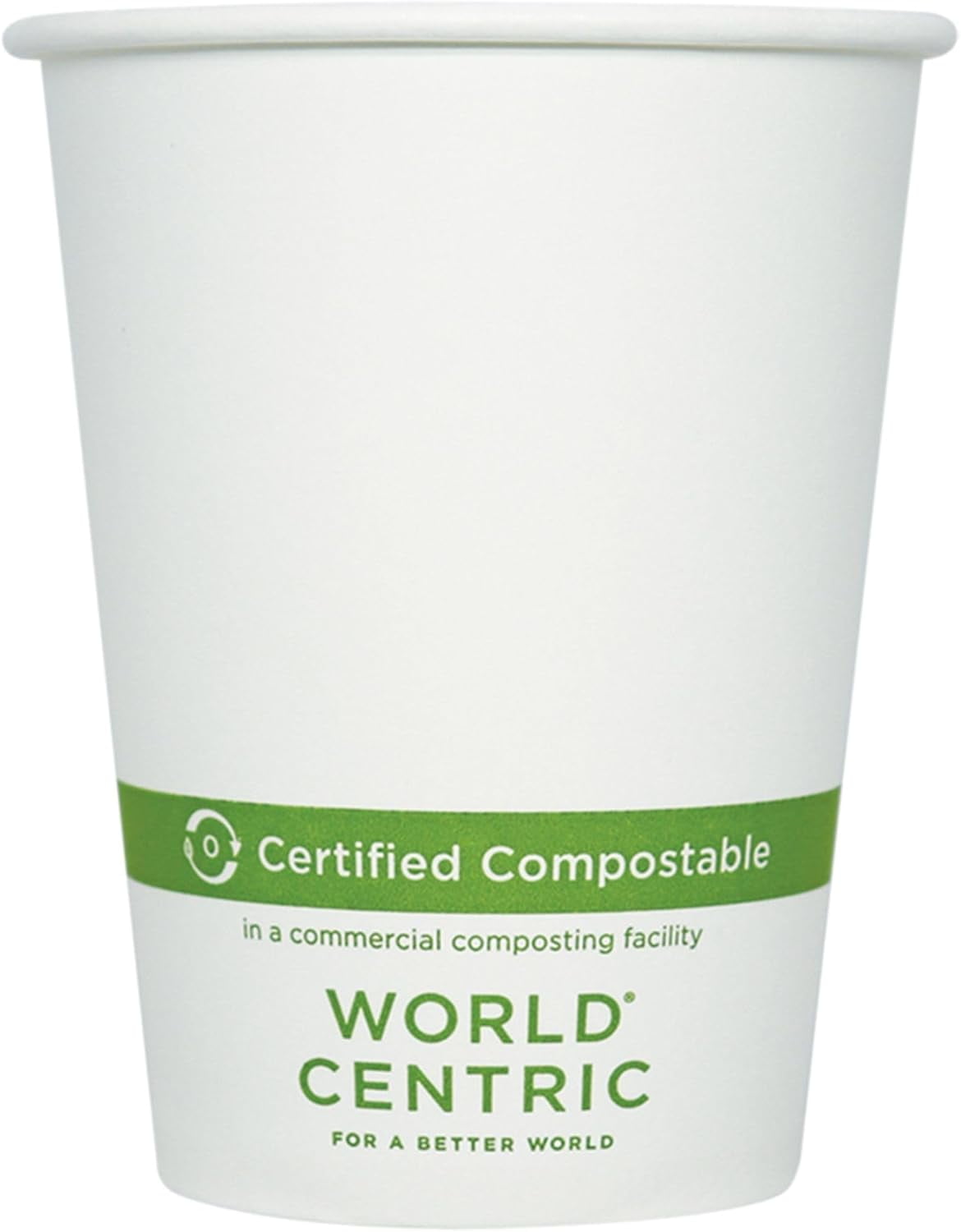 World Centric Compostable Cups 12 oz - Paper Hot Cups Made from - 200 ...