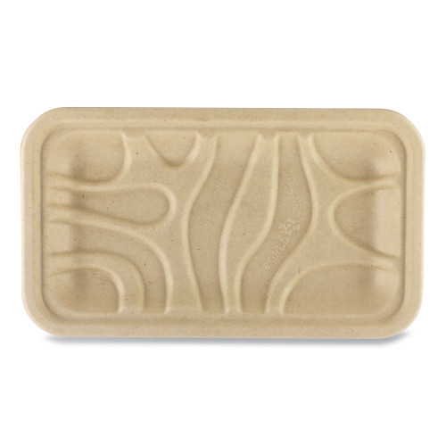 World Centric Fiber Trays, 1-Compartment, 8.3 x 4.9 x 0.7, Natural ...