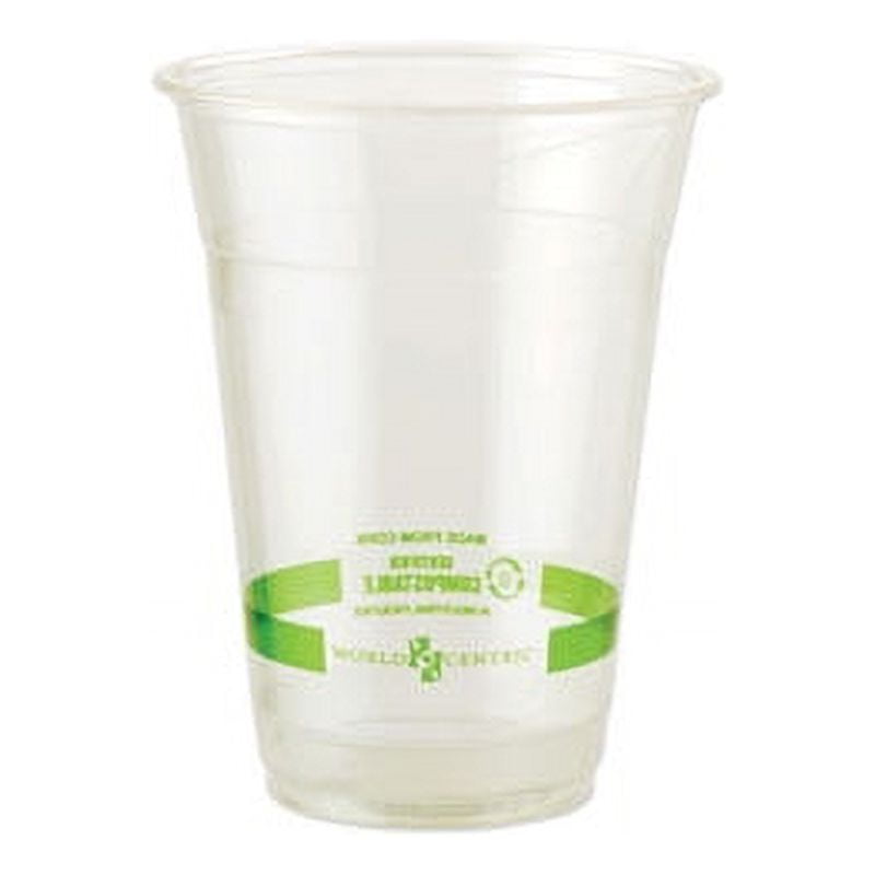 World Centric PLA Clear Cold Cups, 16 oz, Clear, 1,000/Carton (CPCS16 ...