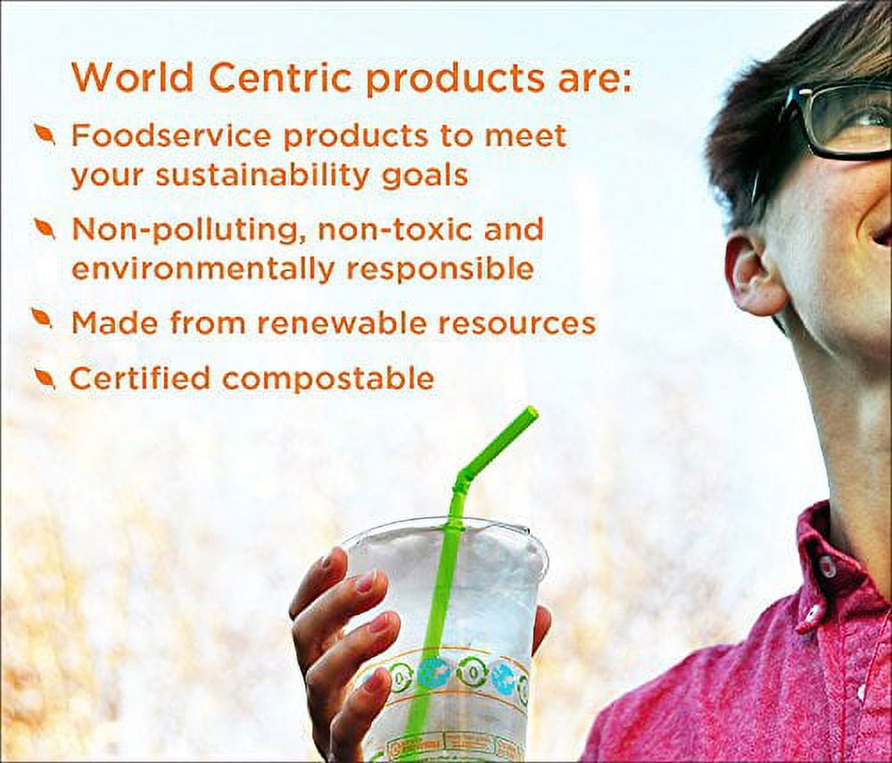 World Centric TOSCU9T Fiber Clamshell, 300 count, Kraft - Walmart.com