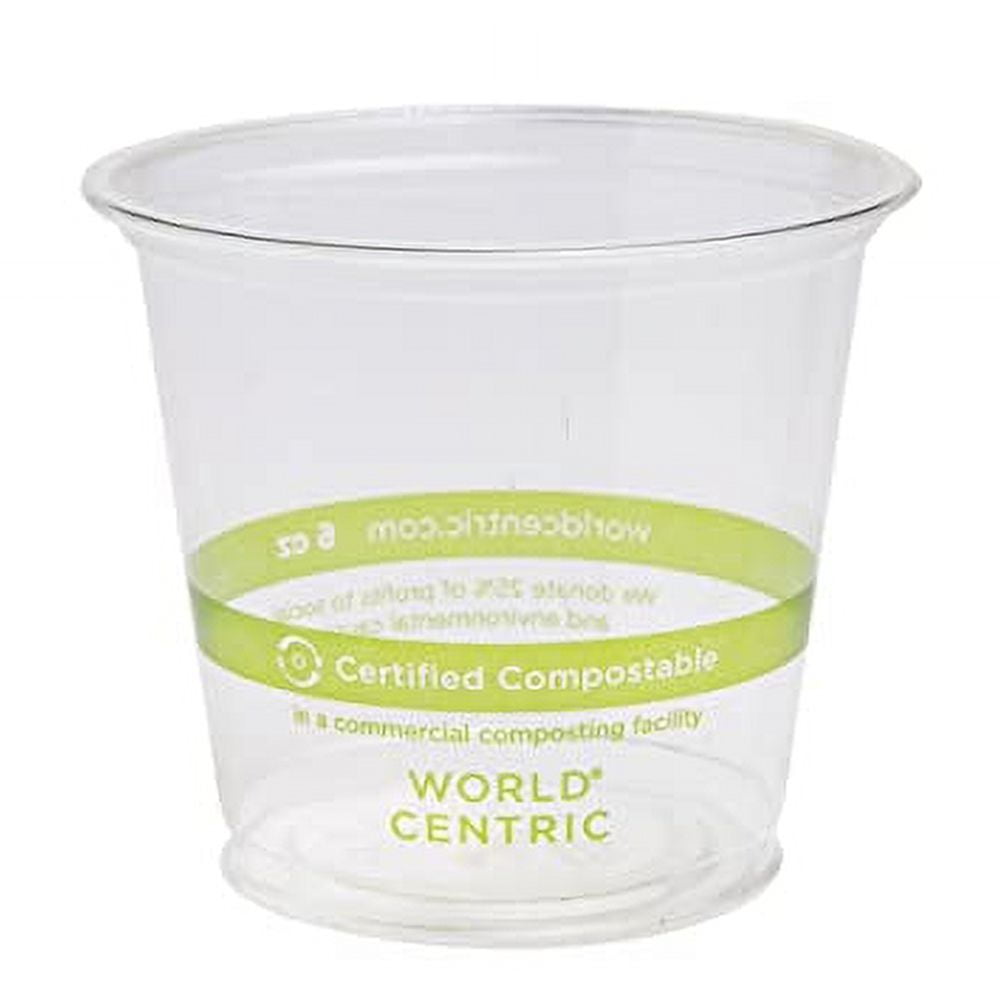 World Centric's 100% Biodegradable, 100% Compostable PLA 6oz Cold Cup ...