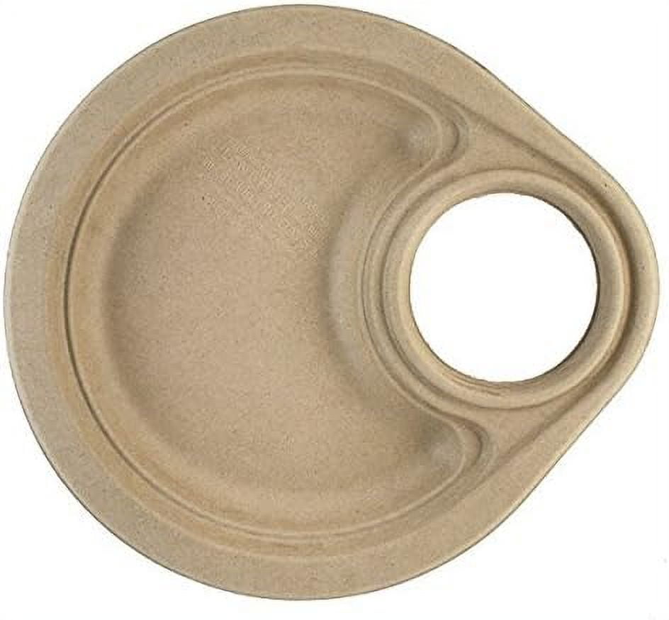 World Centric's Tree Free Fiber 9 Inch Party Plates with Cup Holder ...