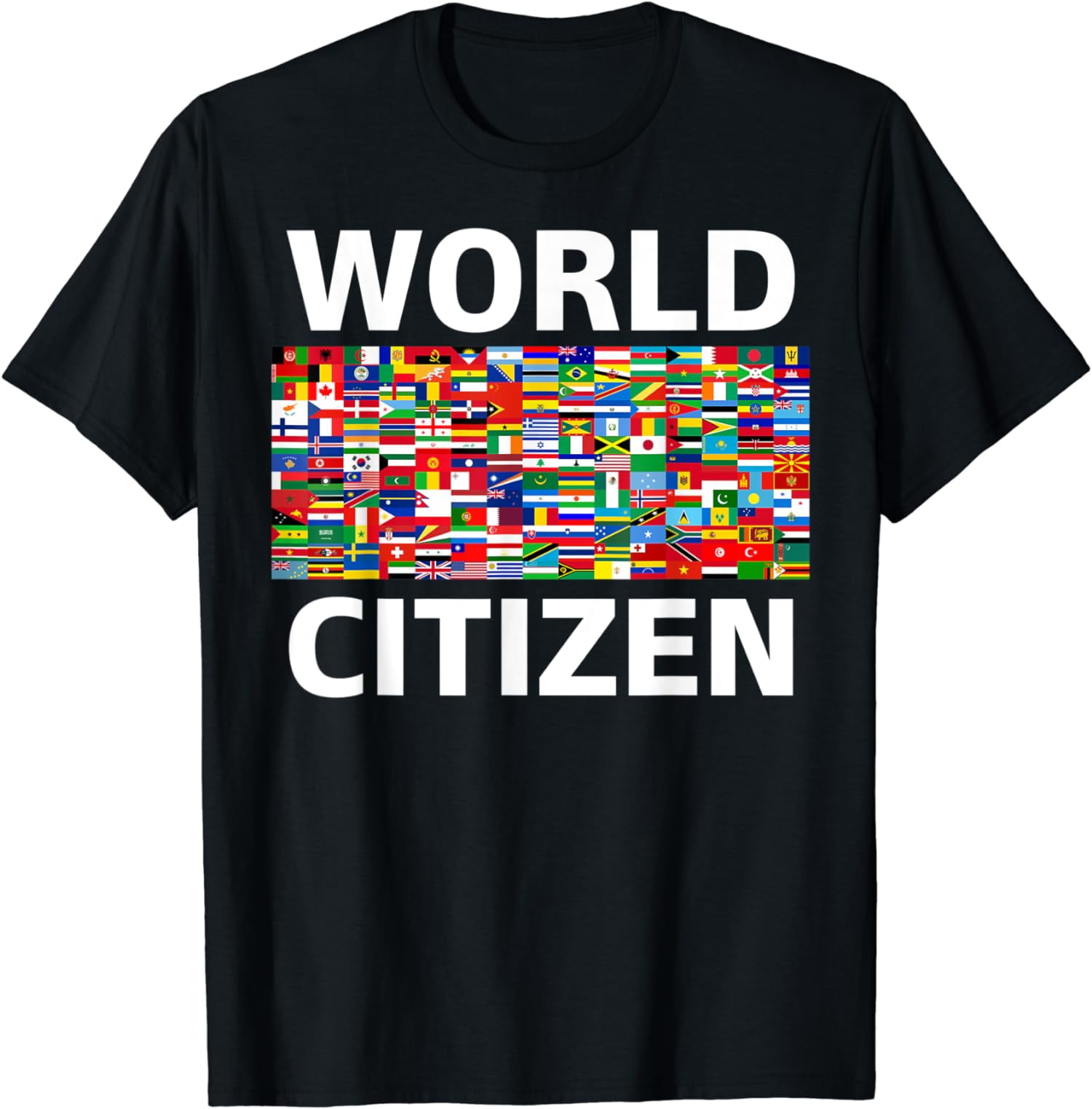 World Citizen Countries Flag Equality Together Peace Shirt - Walmart.com