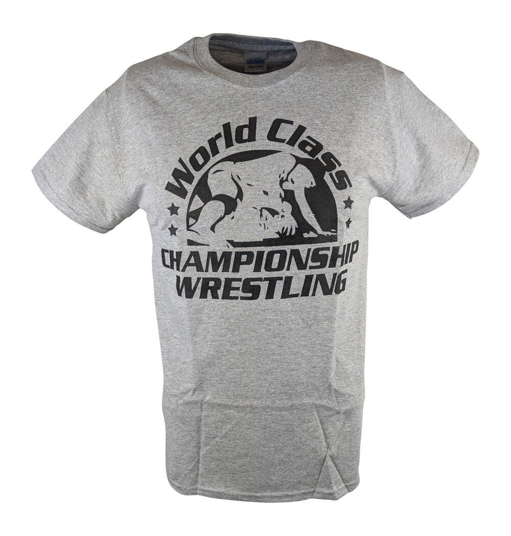 World Class Championship Wrestling WCCW Gray Mens T-shirt Mens Size: XL ...