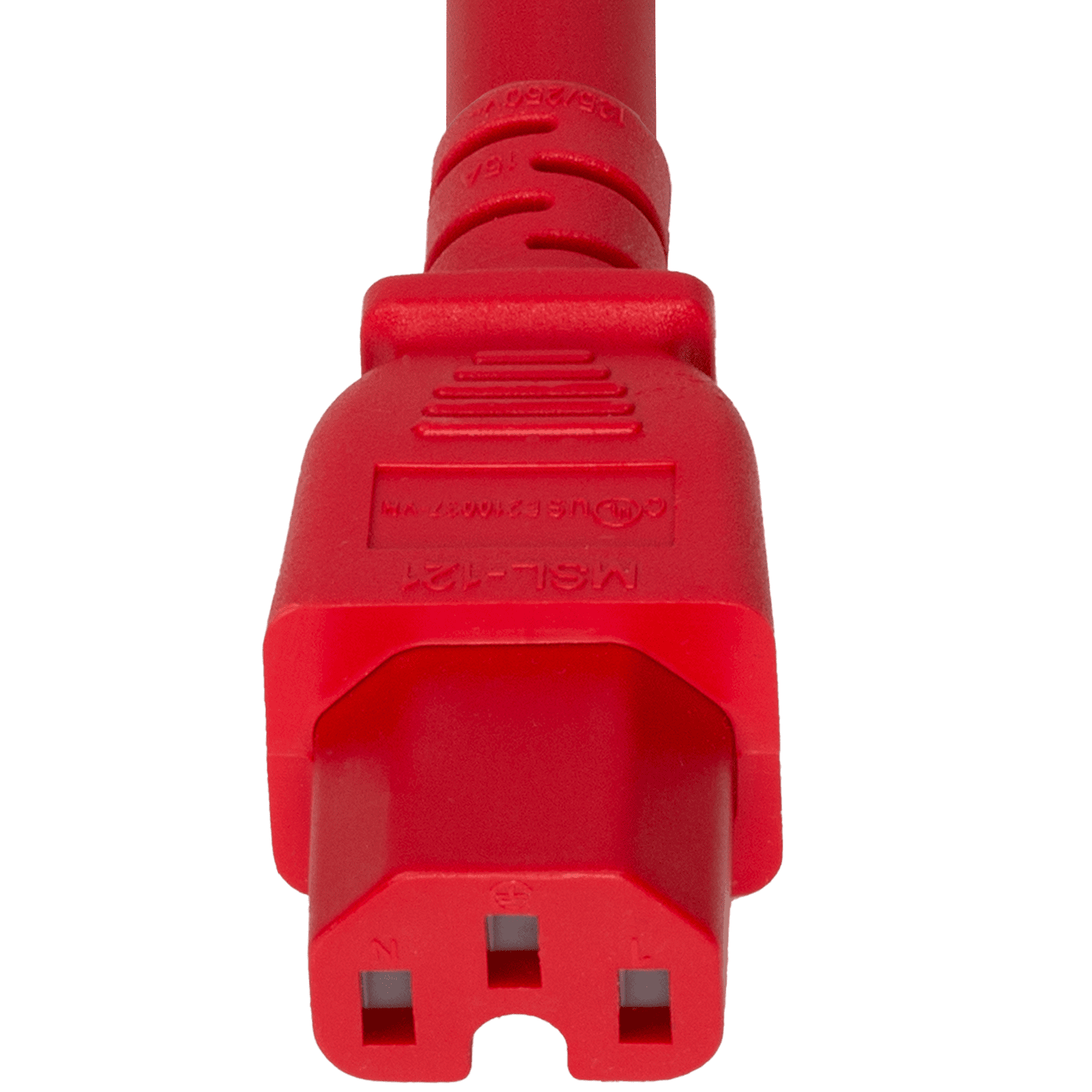 World Cord Sets 6 Feet Red NEMA 5-15P to IEC320 C15 15 Amp Power Cords - Walmart.com