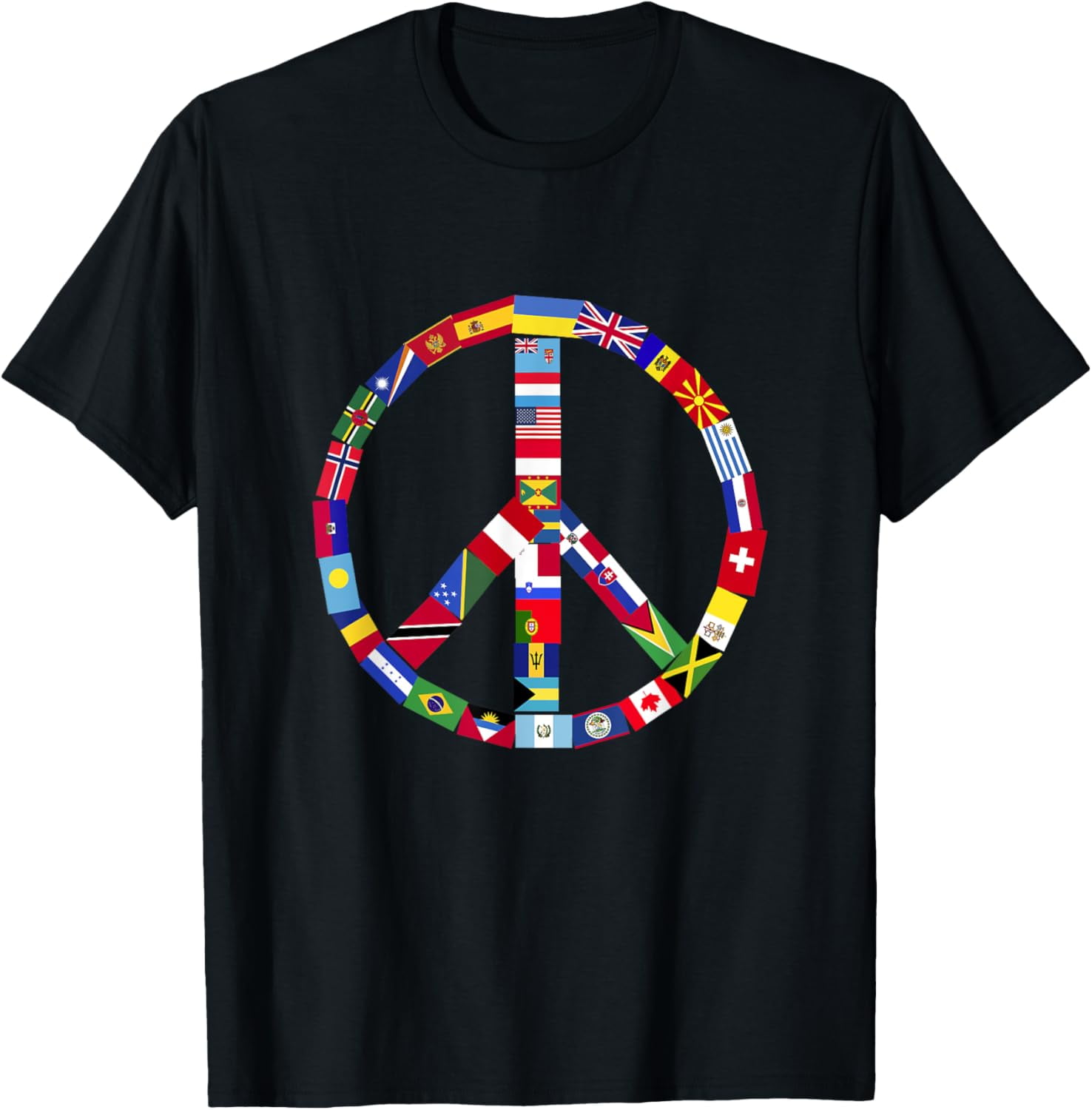 World Country Flags Unity Peace T-Shirt - Walmart.com