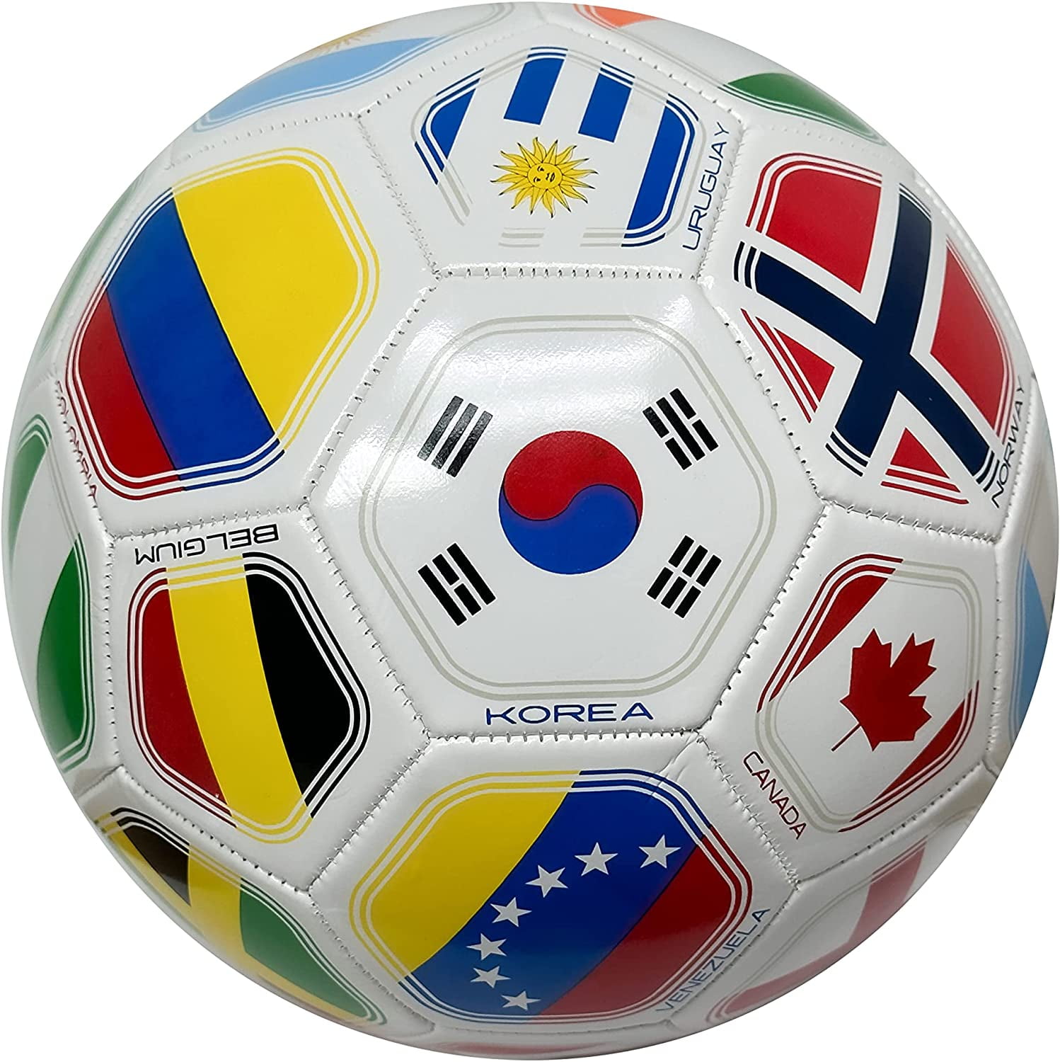 World Cup Ball, Country Flags Soccer Ball Size 3, World Club National ...