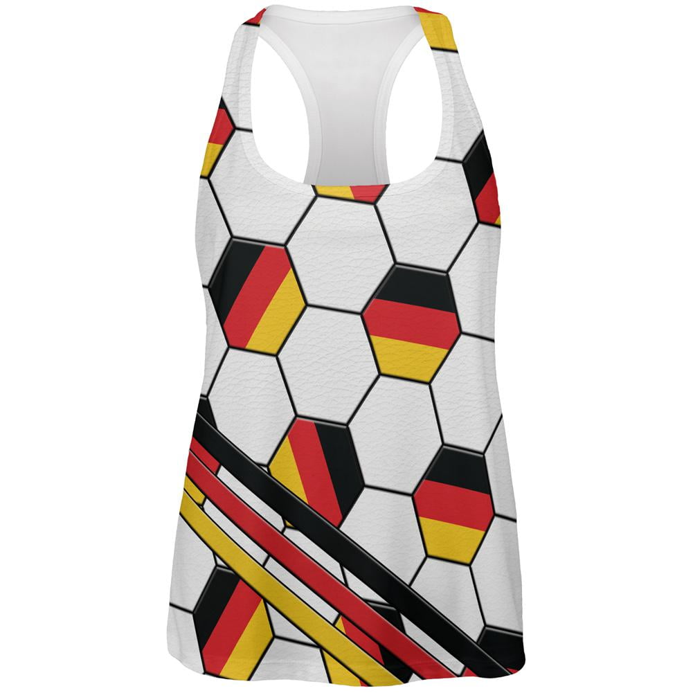 World Cup Germany Soccer Ball All Over Womens Work Out Tank Top Multi ...