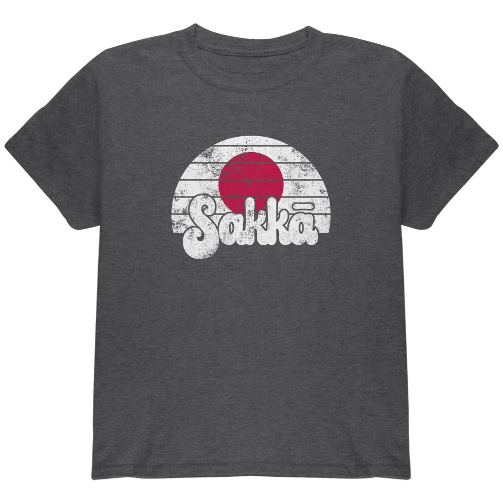 World Cup Japan Sakka Football Soccer Youth T Shirt Dark Heather YLG ...