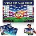 World Cup Schedule Poster World Cup Merchandise Double Sided Printing ...