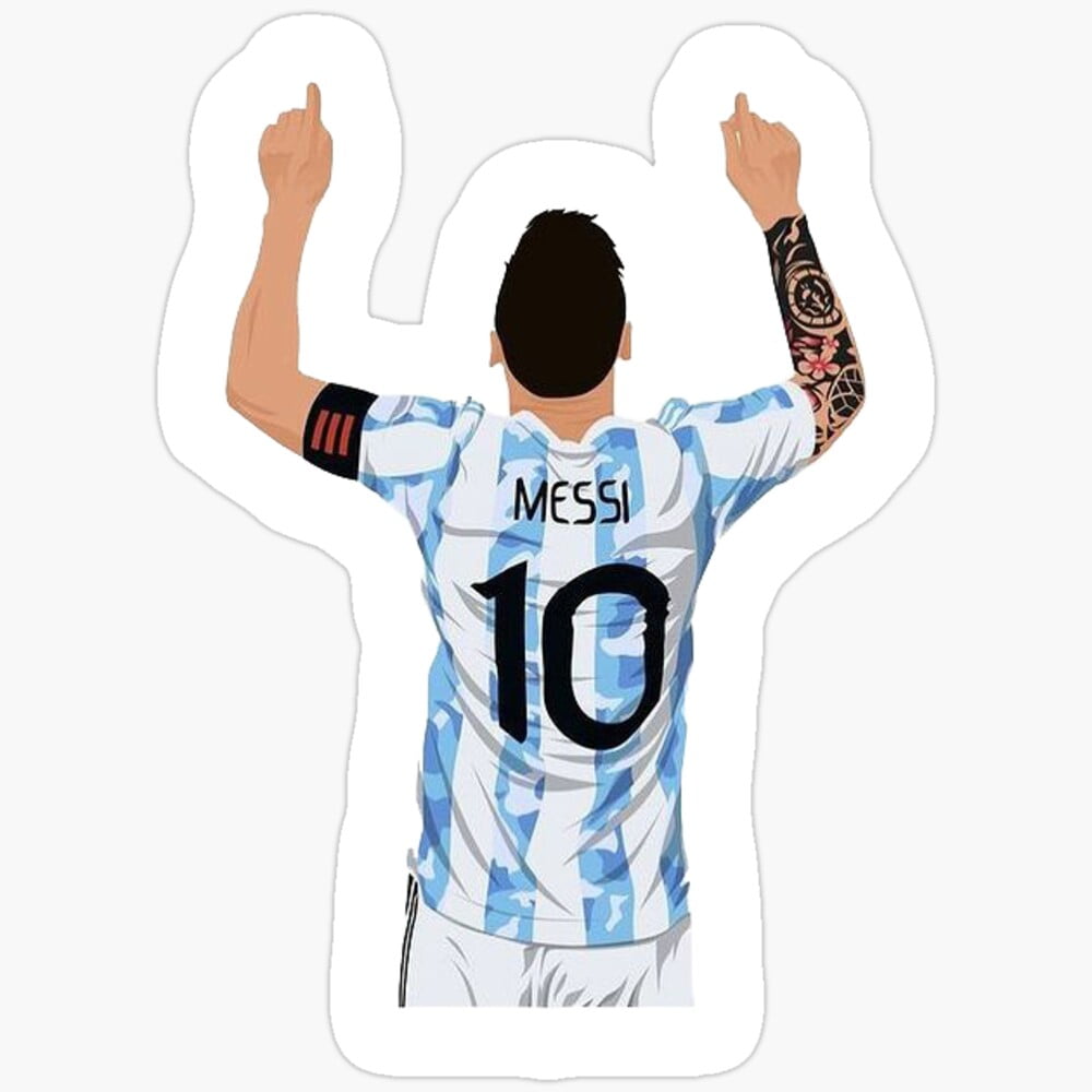 World Cup Soccer Football Lionel Messi Argentina Sticker Phone Decal ...