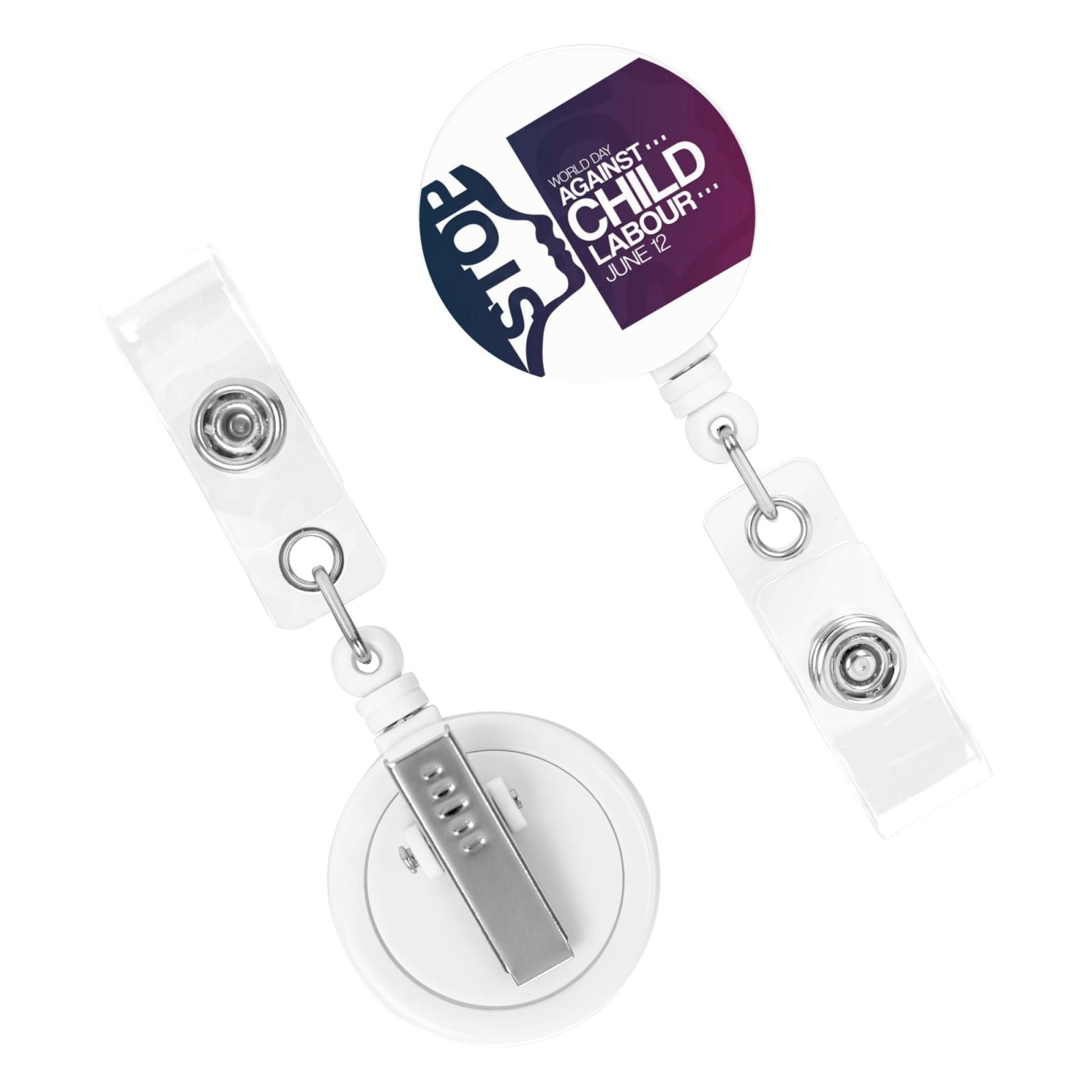World Day Against Chi-ld Labour Badge Reel Retractable Badge Clip Id ...