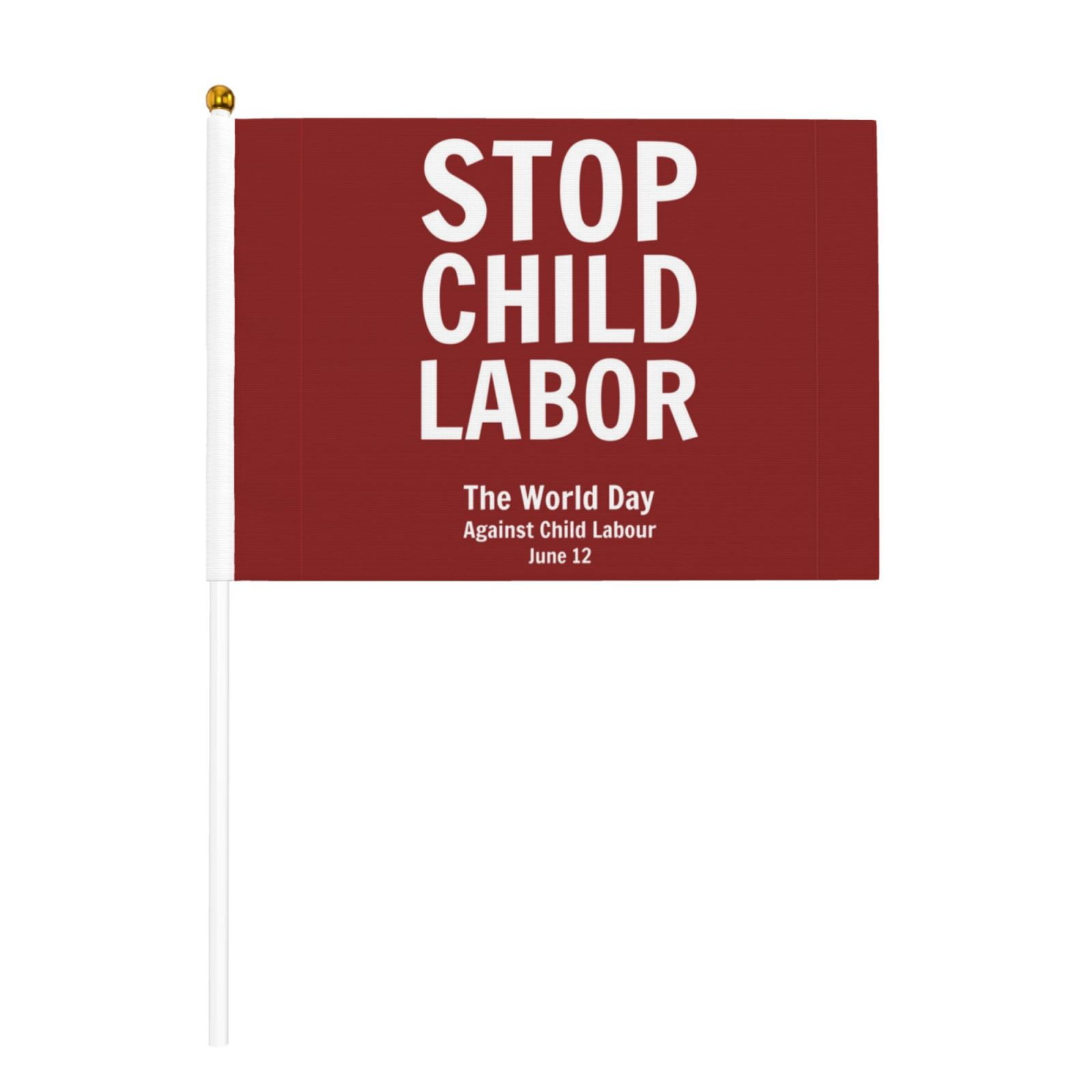 World Day Against Child Labour Flag Small Mini Hand Held Flags Small ...