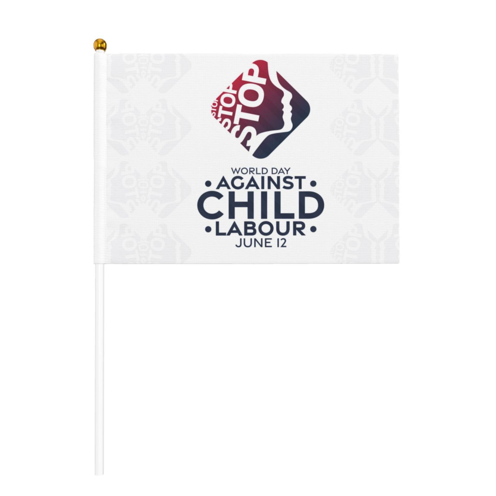 World Day Against Child Labour Flag Small Mini Hand Held Flags Small ...