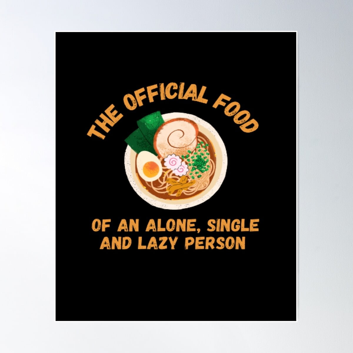 World Day Egg- The Official Food Of Lazy Person Poster Wall Art, Modern ...