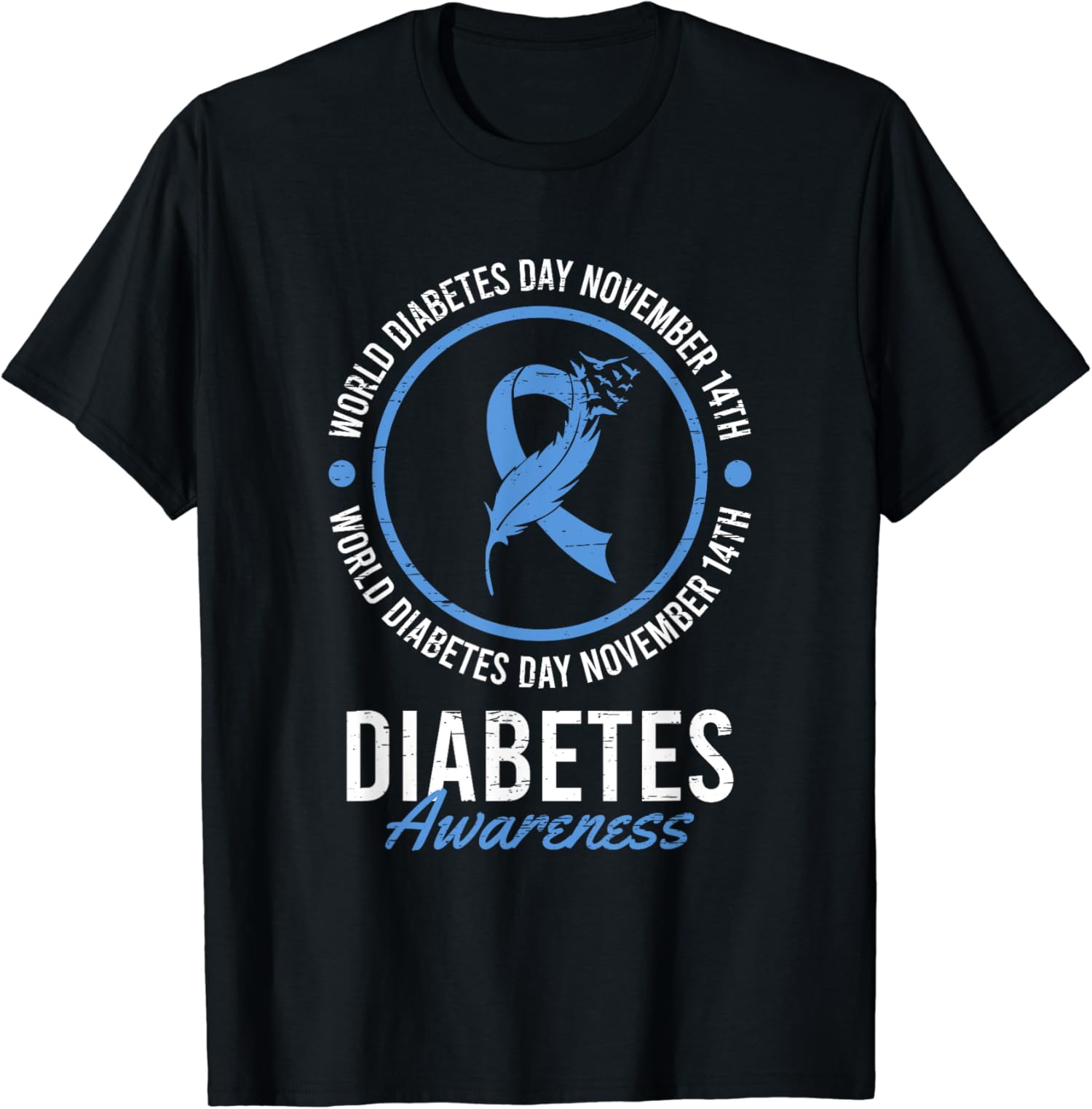 World Diabetes Day November Disease Awareness Insulin Type 1 T-Shirt ...
