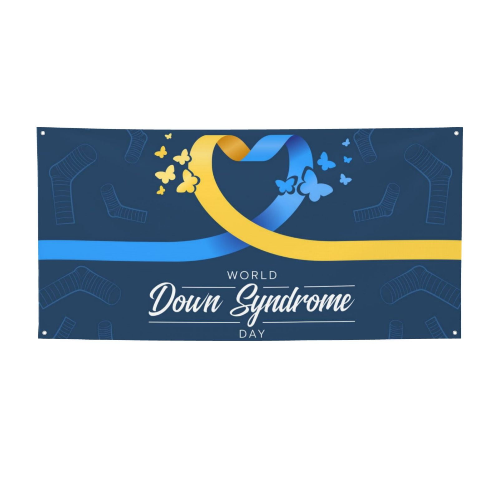 World Down Syndrome Awareness Day Banner Backdrop Flag Photography ...