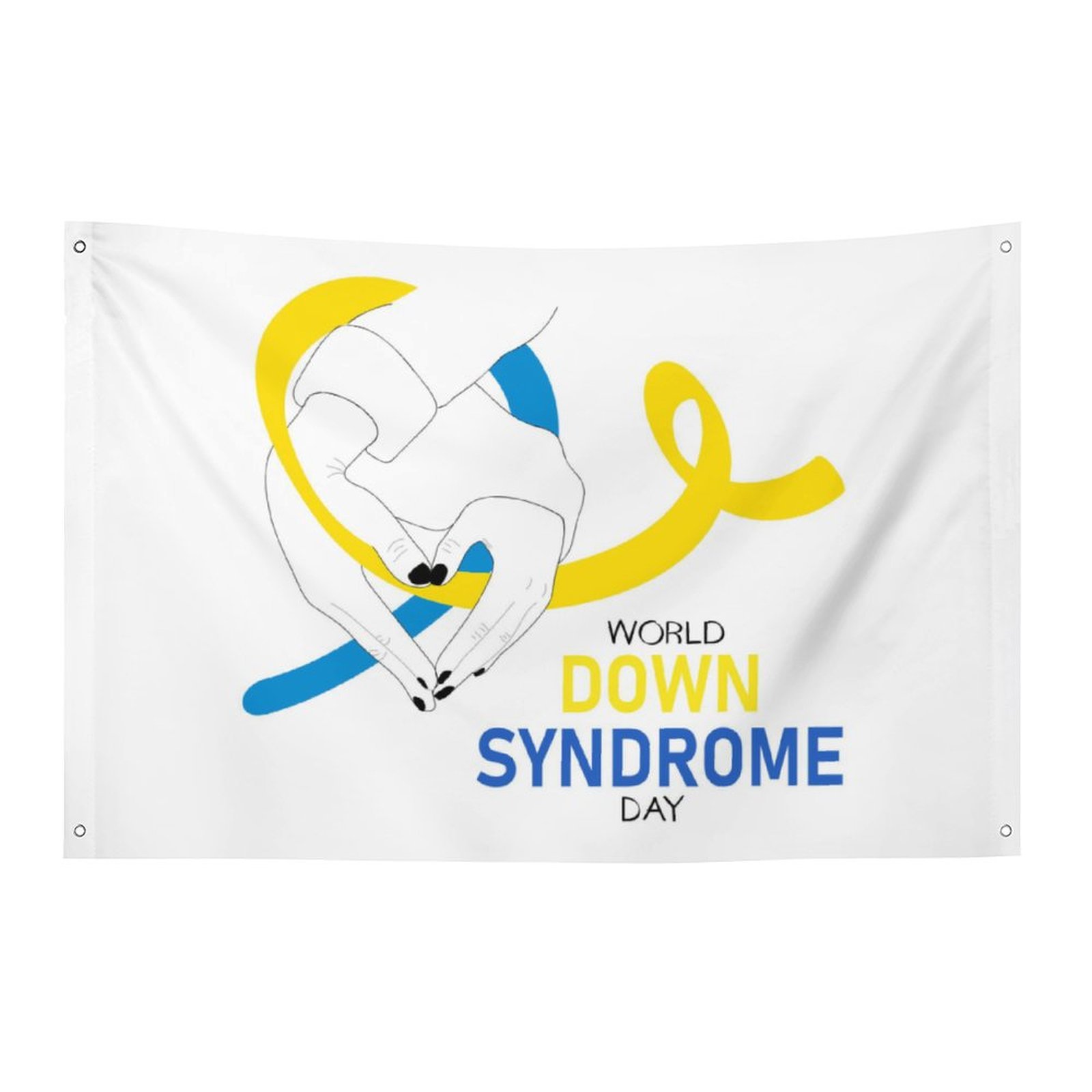 World Down Syndrome Awareness Day Banner Backdrop Large Banner ...