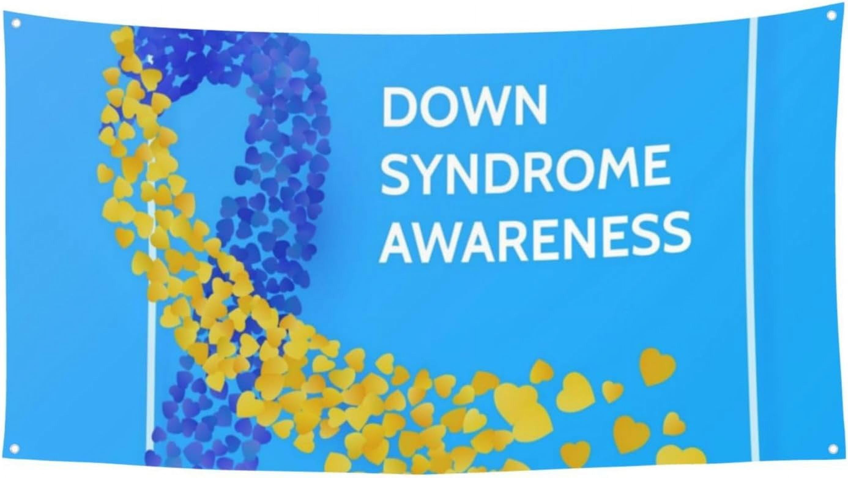 World Down Syndrome Awareness Day Banner Large Background Backdrop Flag ...