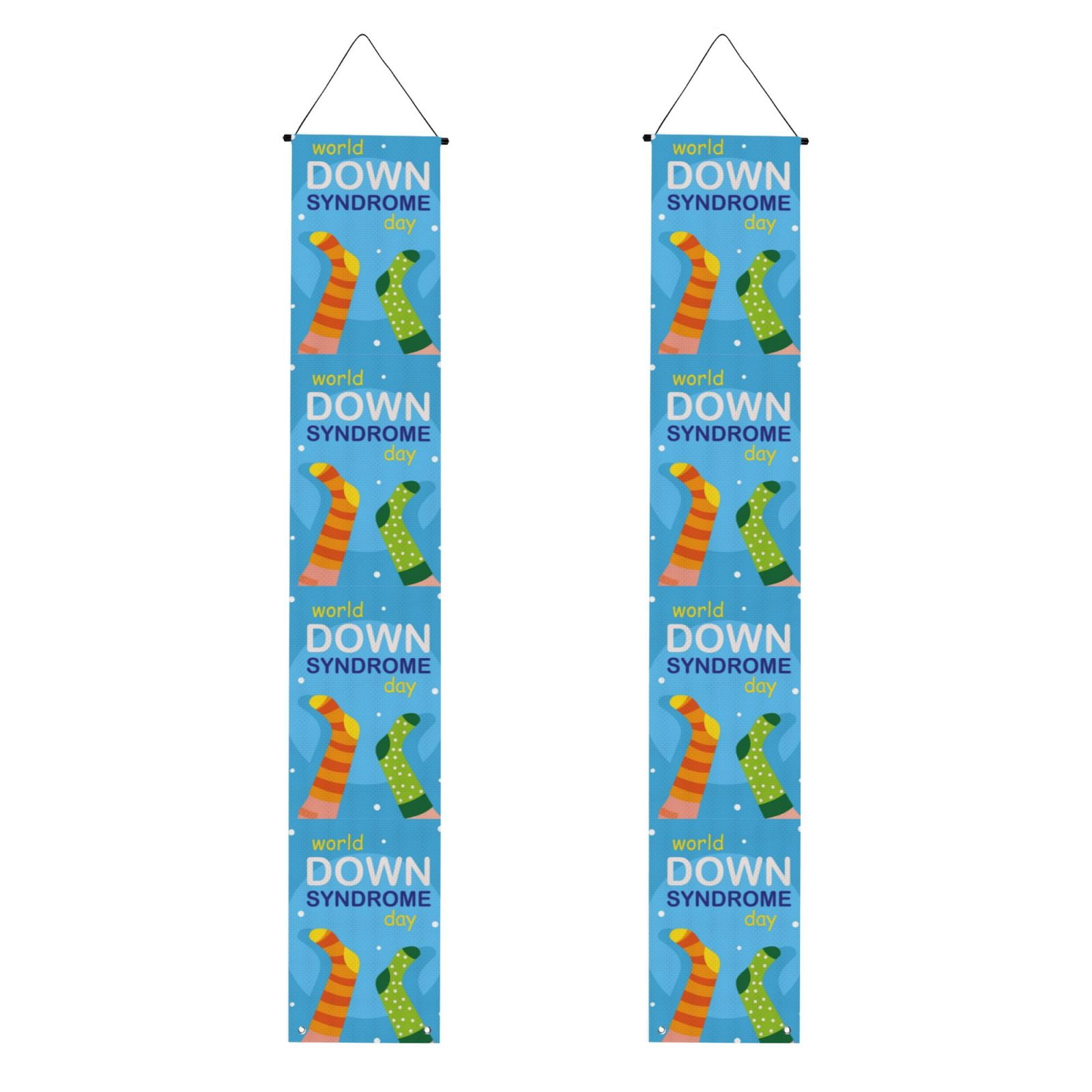 World Down Syndrome Awareness Day Door Banner Decor Porch Banner Party ...