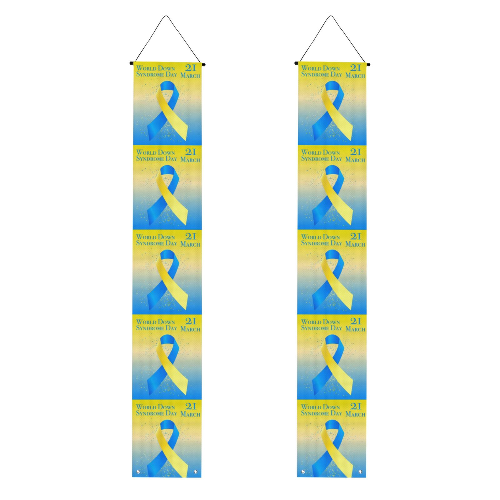 World Down Syndrome Awareness Day Door Banner Decor Porch Banner Party ...