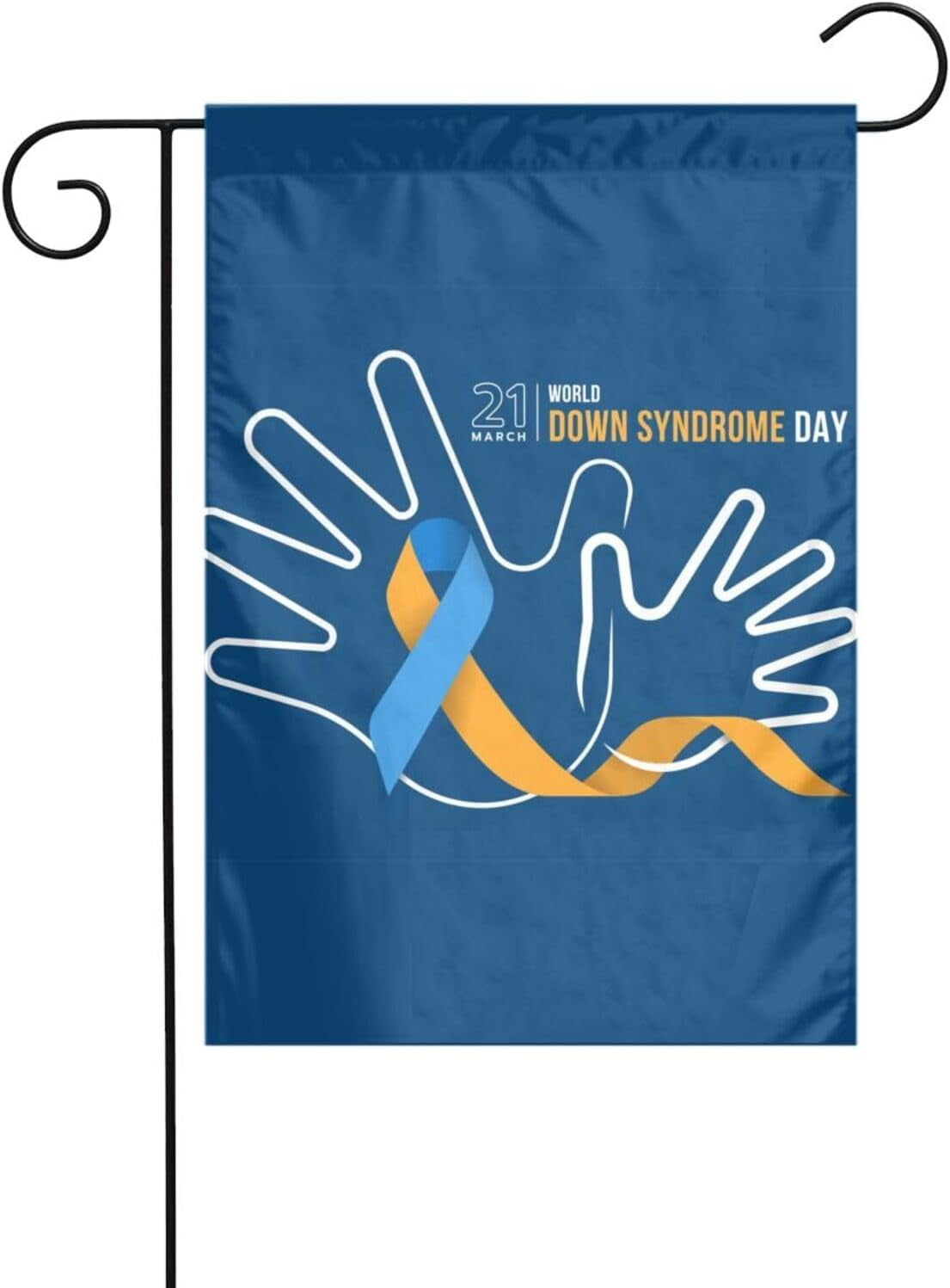 World Down Syndrome Awareness Day Flag 12"X18" Double Sided Garden ...