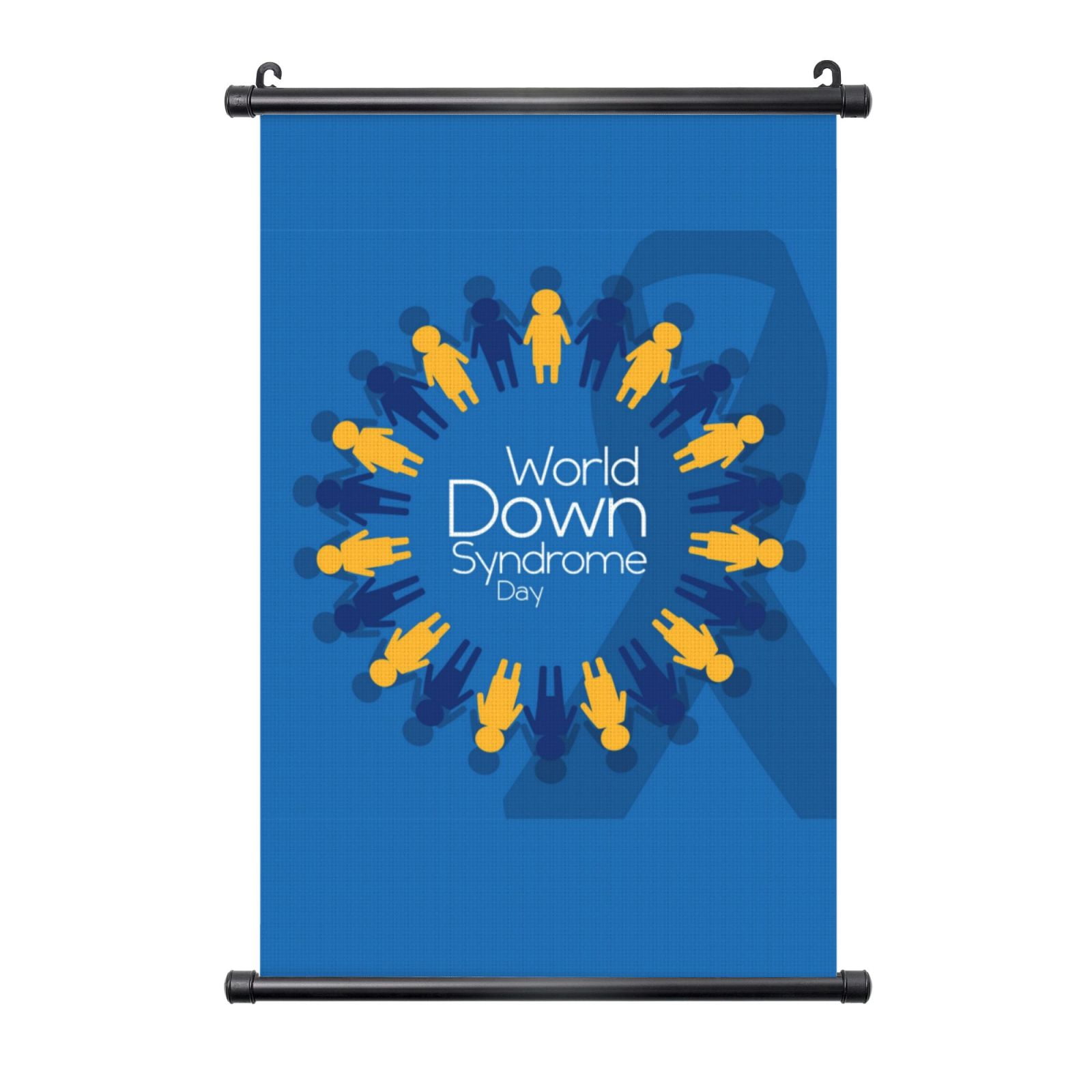 World Down Syndrome Awareness Day Poster Wall Art Banner Backdrop ...